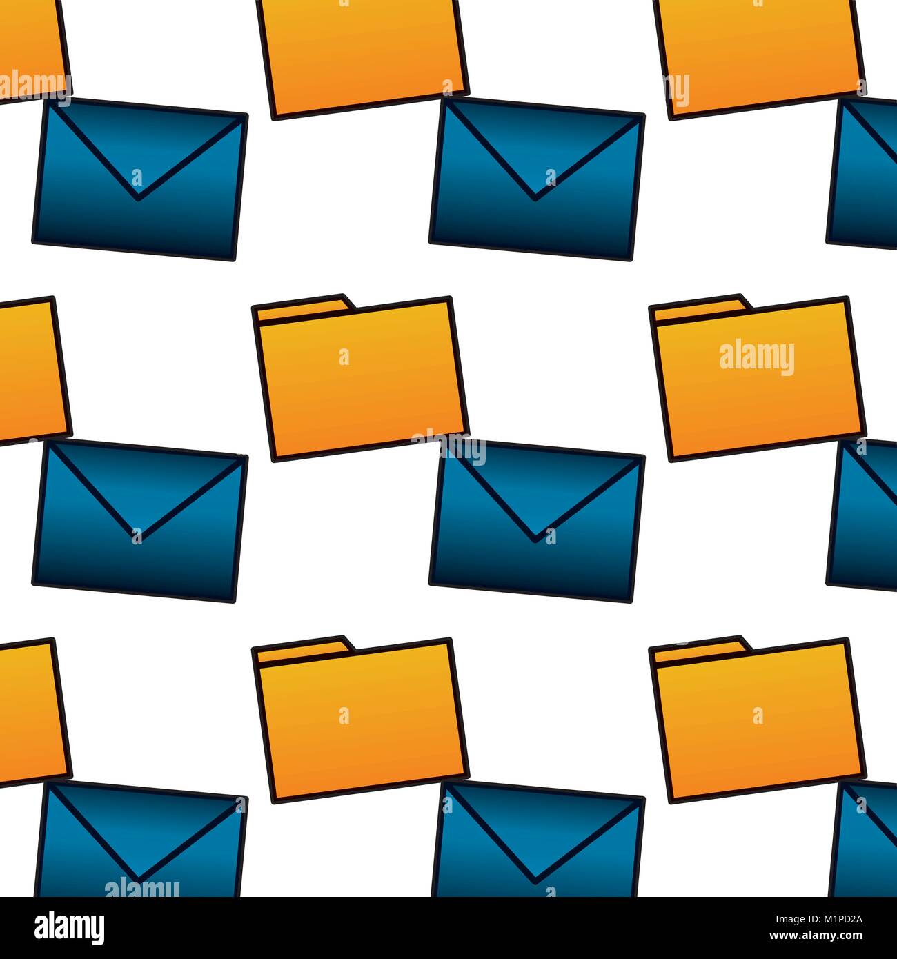 message envelope file folder icon image Stock Vector Image & Art - Alamy