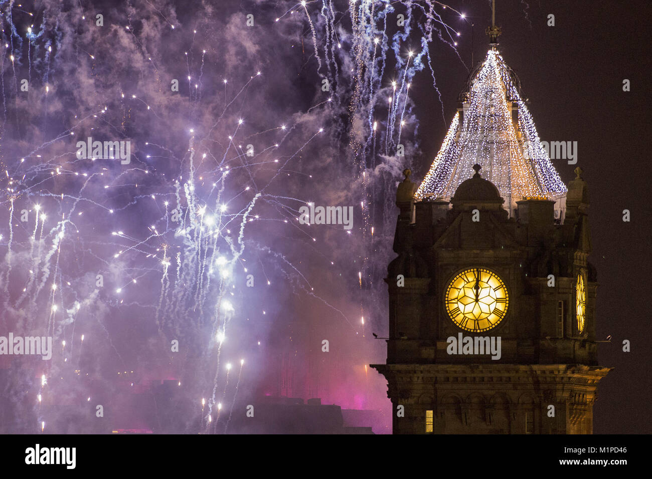 Balmoral clock midnight hi-res stock photography and images - Alamy
