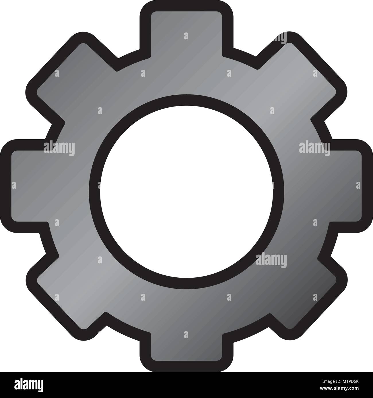 single gear icon image Stock Vector Image & Art - Alamy