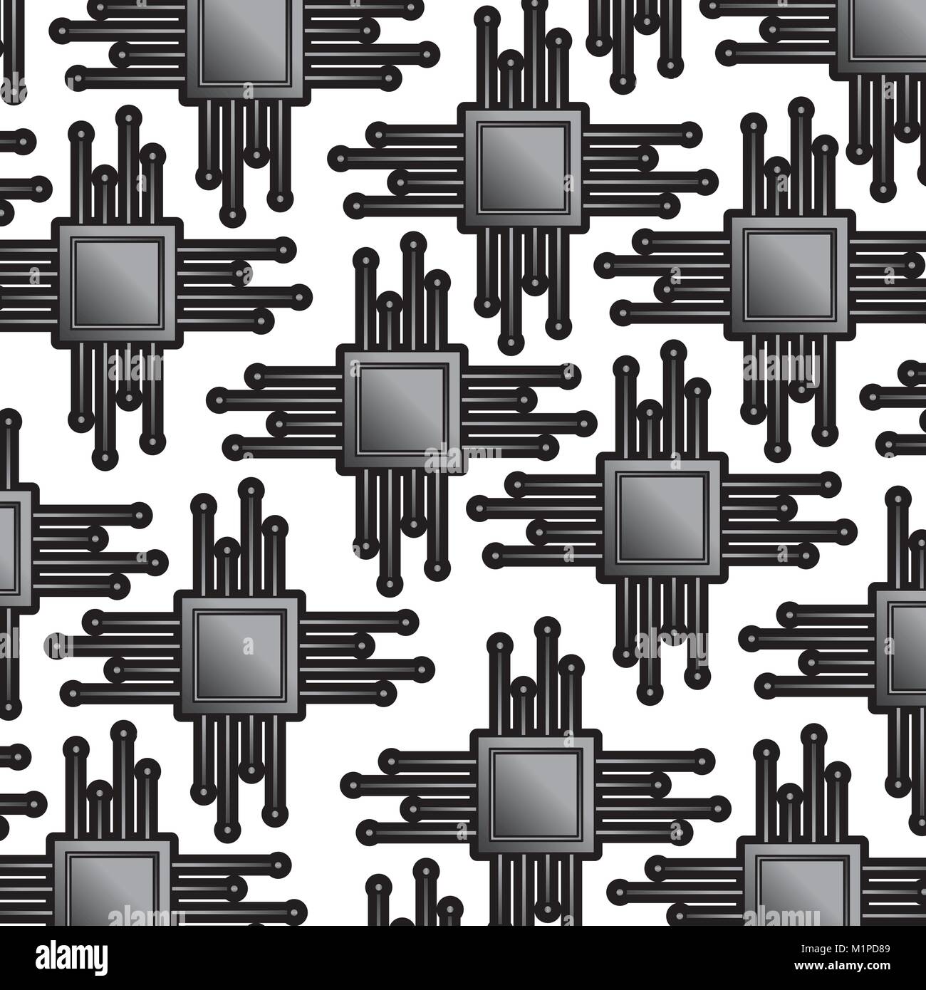 cpu chip pattern image Stock Vector Image & Art - Alamy