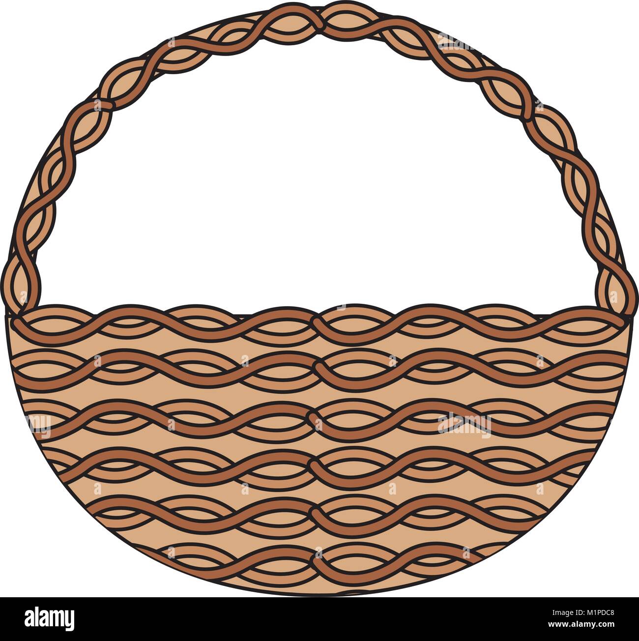 wicker basket icon image Stock Vector Image & Art - Alamy