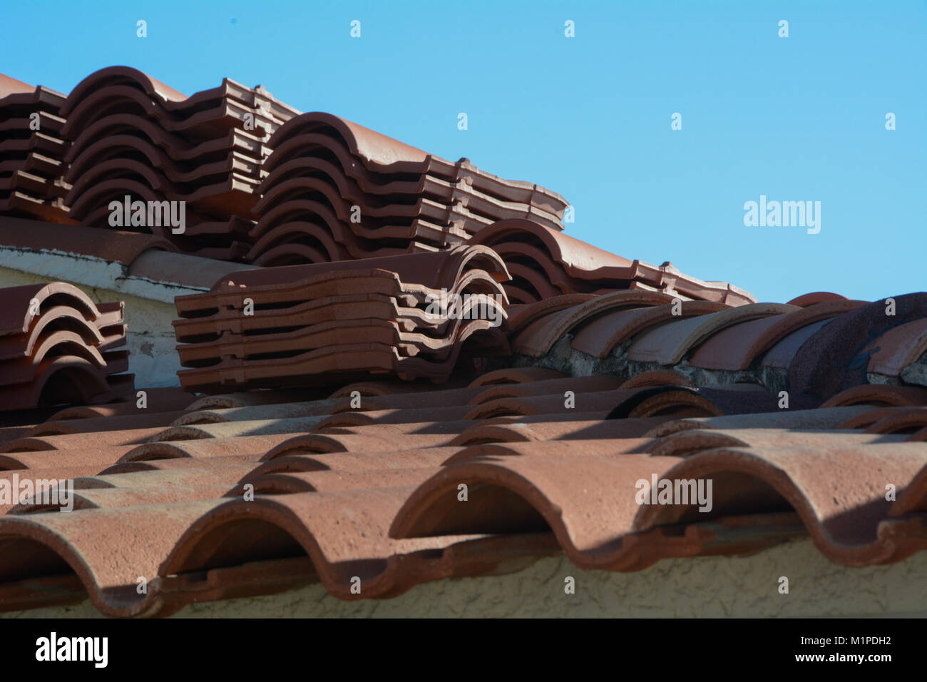 Stack of roof tiles hi-res stock photography and images - Alamy