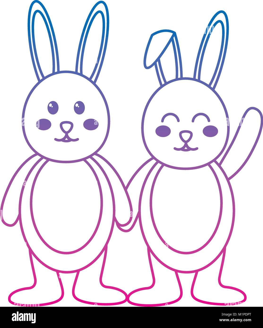 rabbit or bunny wink icon image icon image Stock Vector Image & Art - Alamy