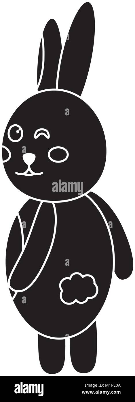 rabbit or bunny wink icon image Stock Vector Image & Art - Alamy