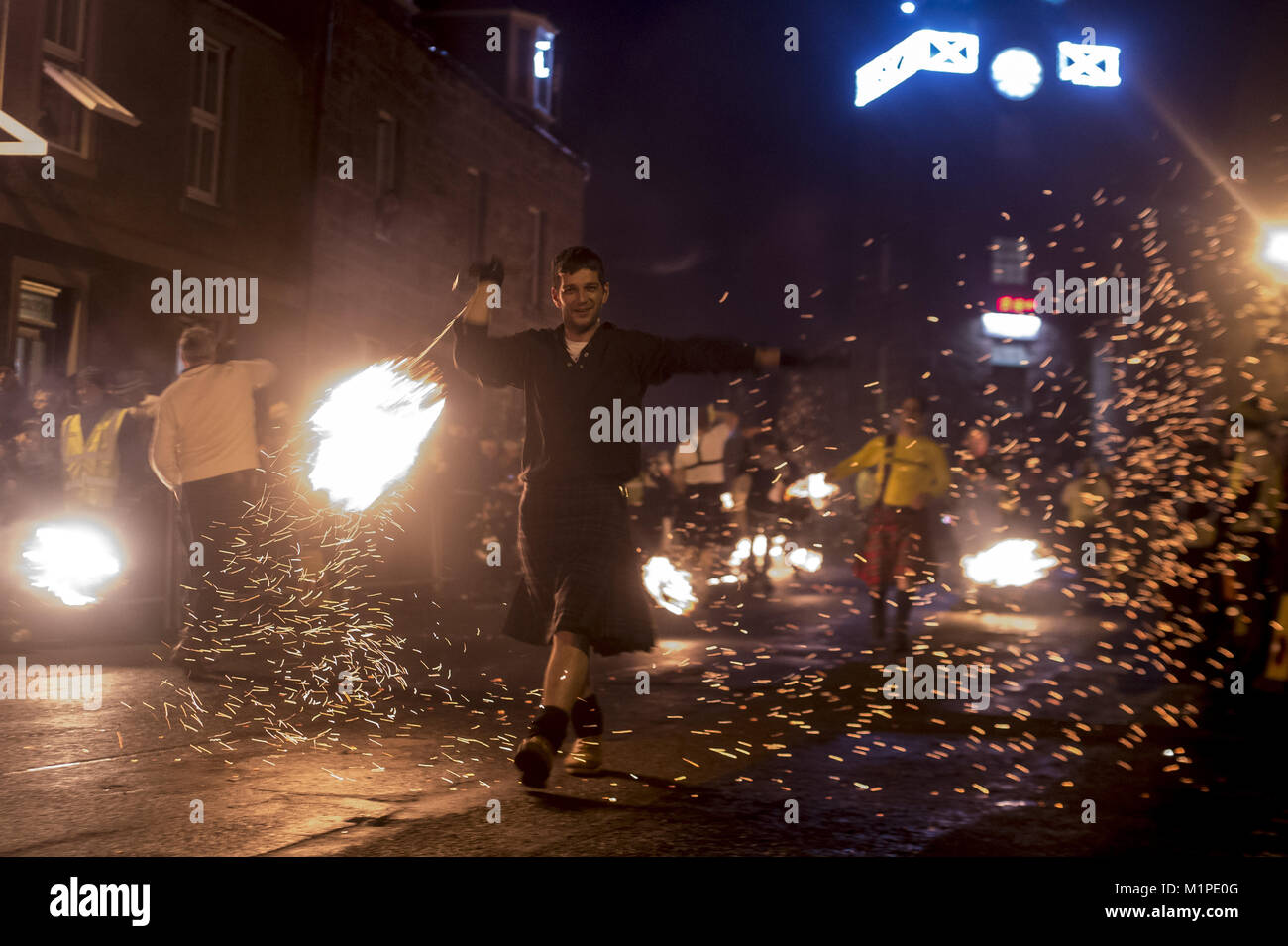 Stonehaven brings in 2018 with fireballs display in Scotland as the ...