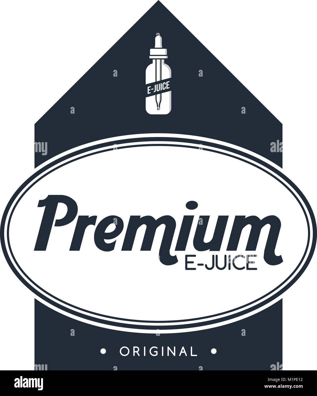 personal vaporizer e-cigarette e-juice liquid label badge vector art ...