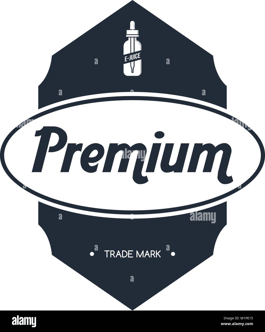 personal vaporizer e-cigarette e-juice liquid label badge vector art ...