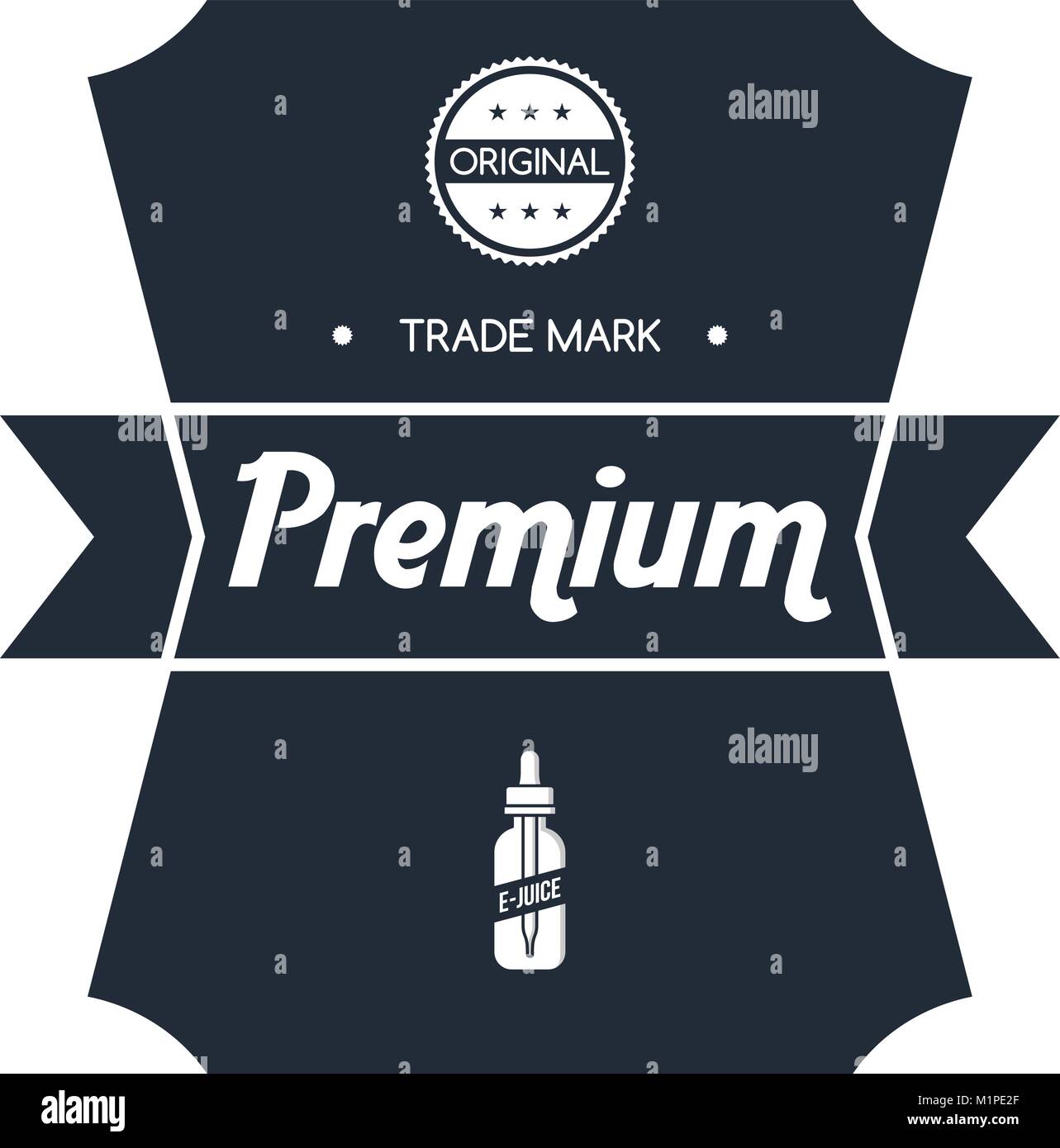 personal vaporizer e-cigarette e-juice liquid label badge vector art ...