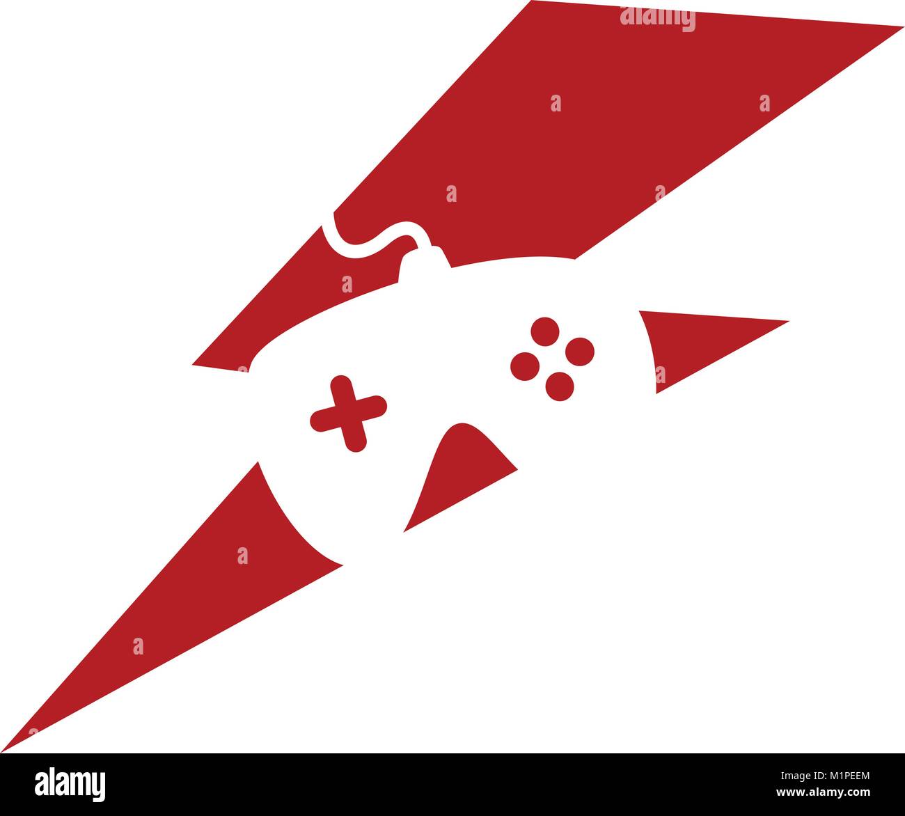 video game console joystick theme logo template vector Stock Vector ...