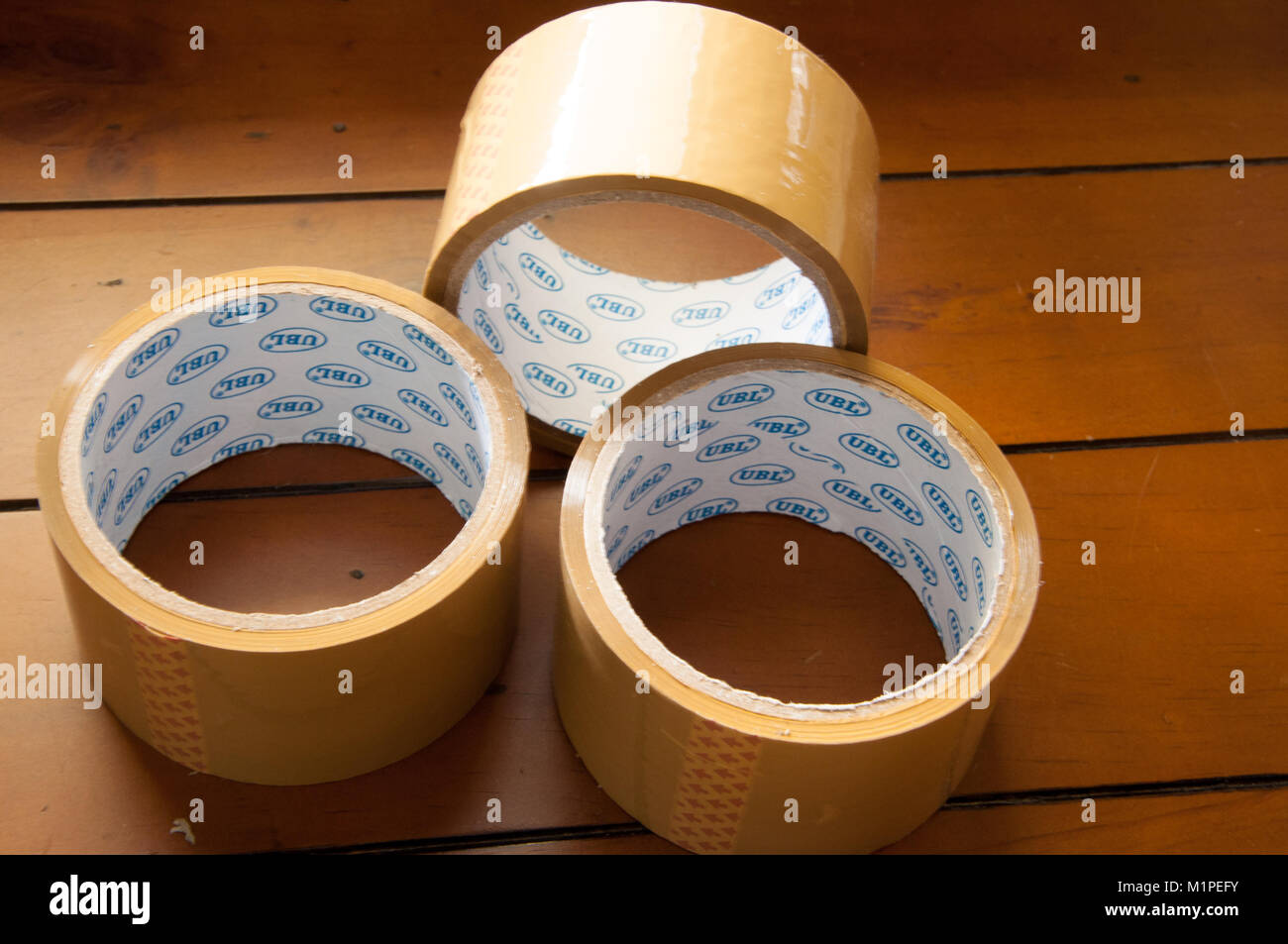 Rolls Of Packing Tape Stock Photo - Alamy