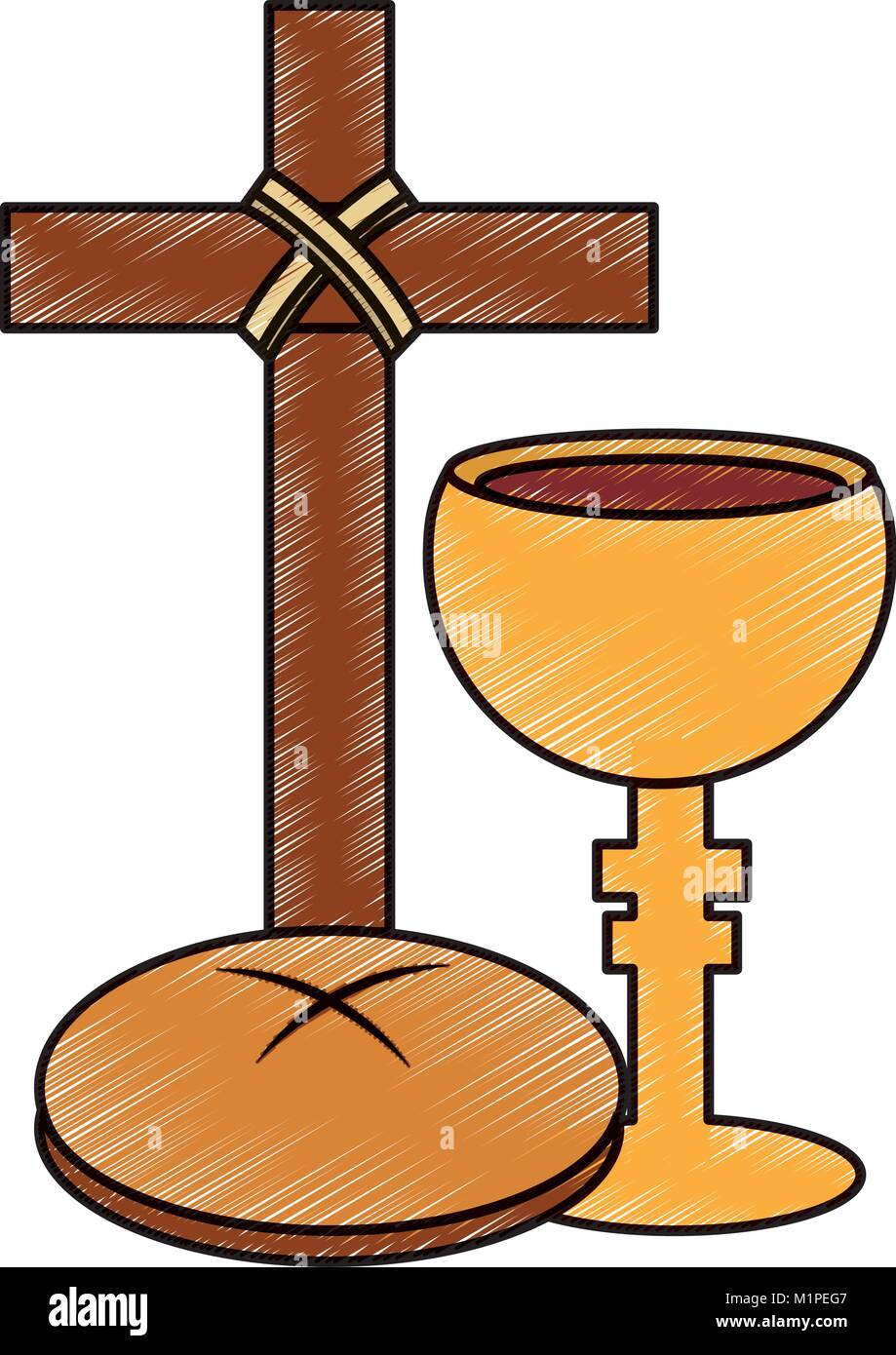 christian catholic paraphernalia icon image Stock Vector Image & Art ...