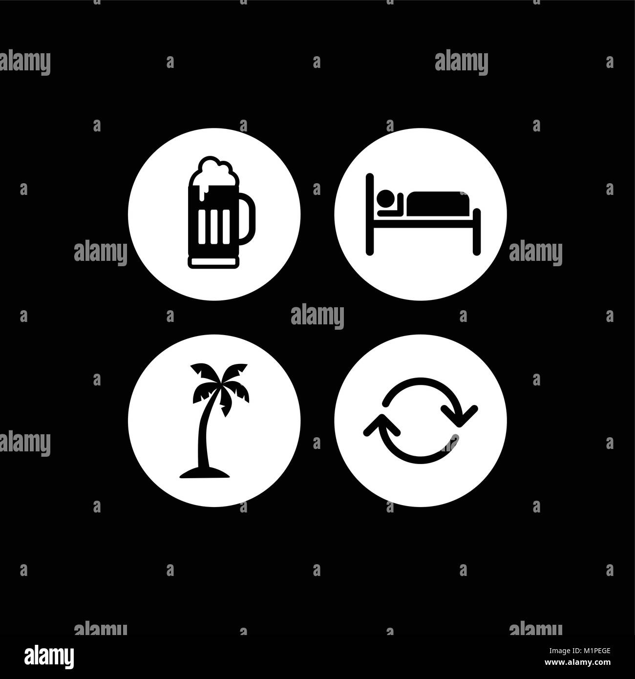 Sleep vector vectors Black and White Stock Photos & Images - Alamy