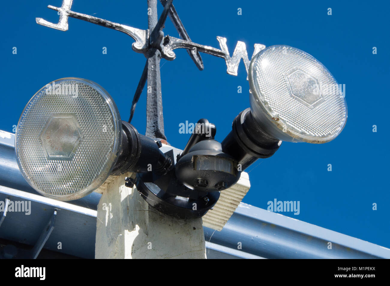 House Security Lights Stock Photo - Alamy