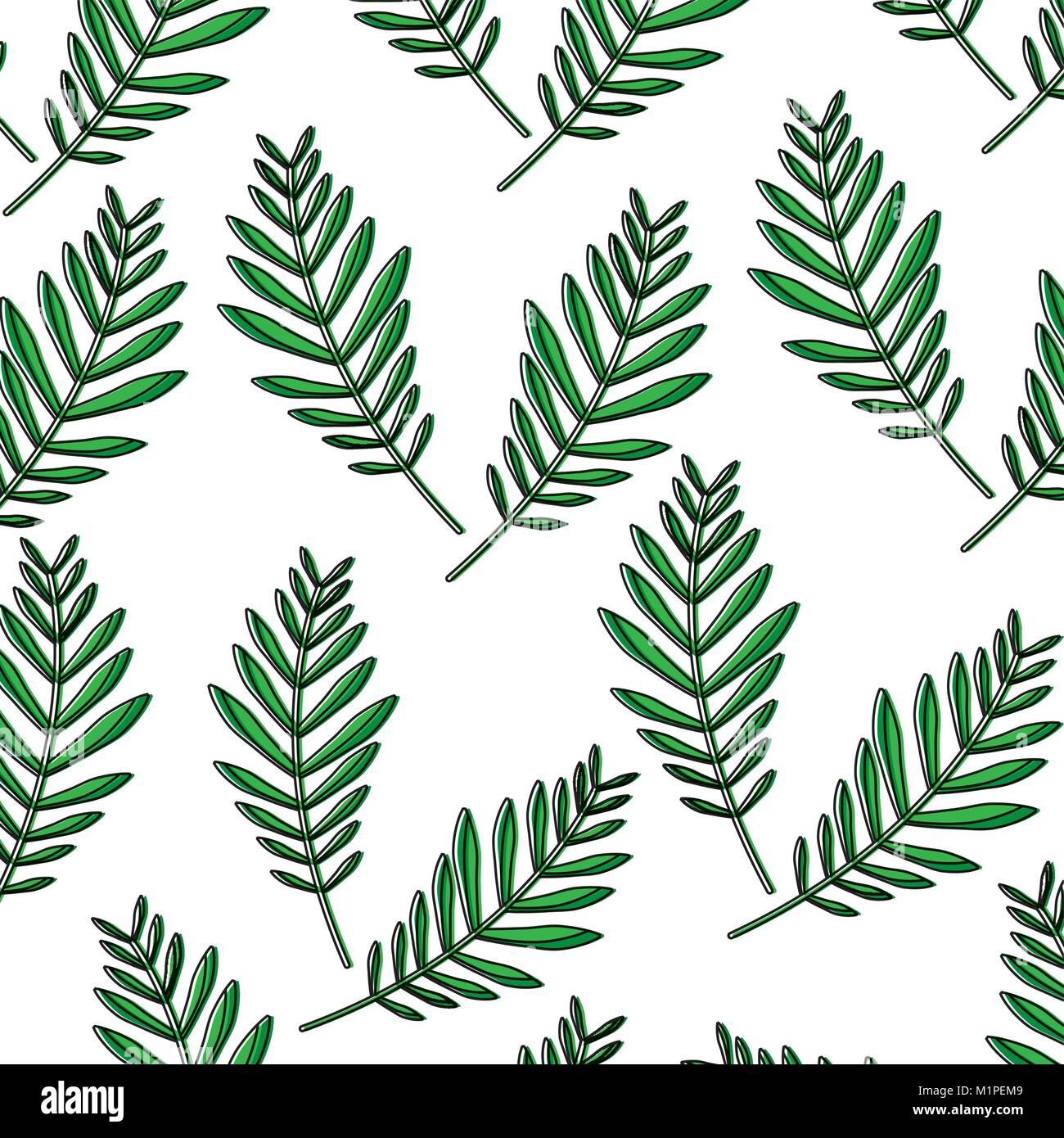 plant leaf pattern image Stock Vector Image & Art - Alamy