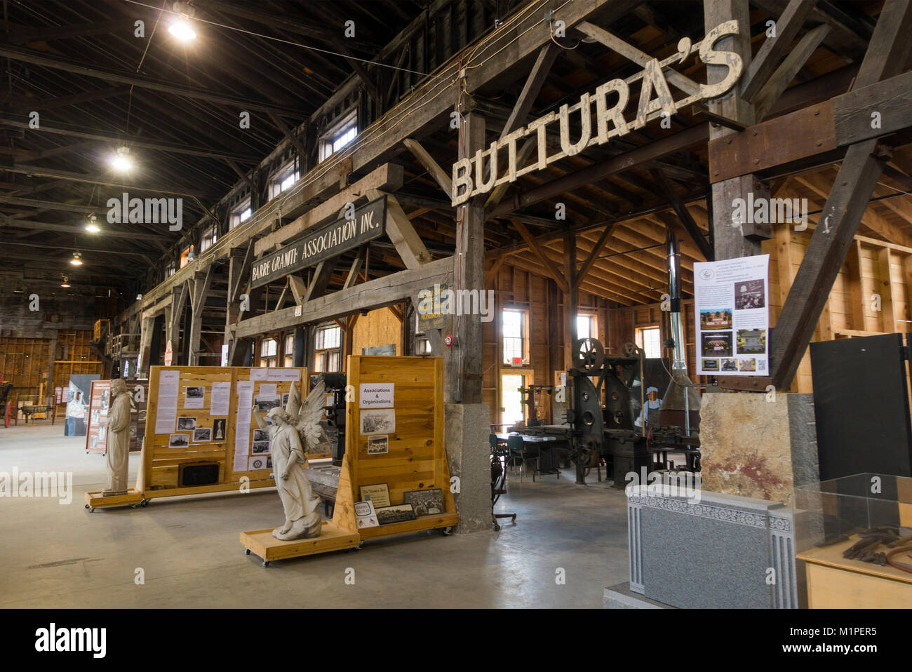 Vermont Granite Museum Barre VT Stock Photo - Alamy