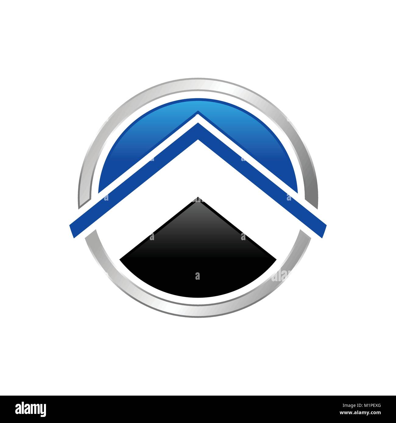 Arrow up logo design hi-res stock photography and images - Alamy