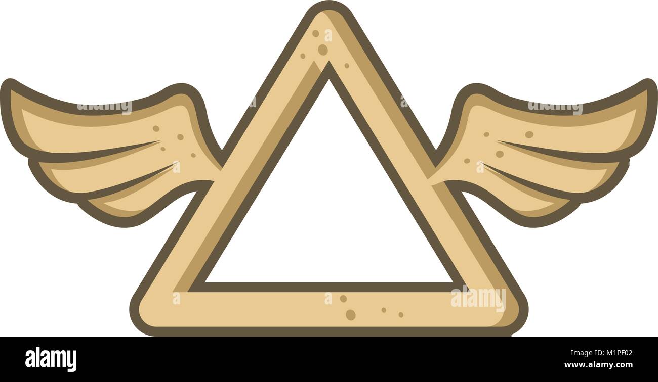 dimension shape with angel bird wing vector art Stock Vector Image ...