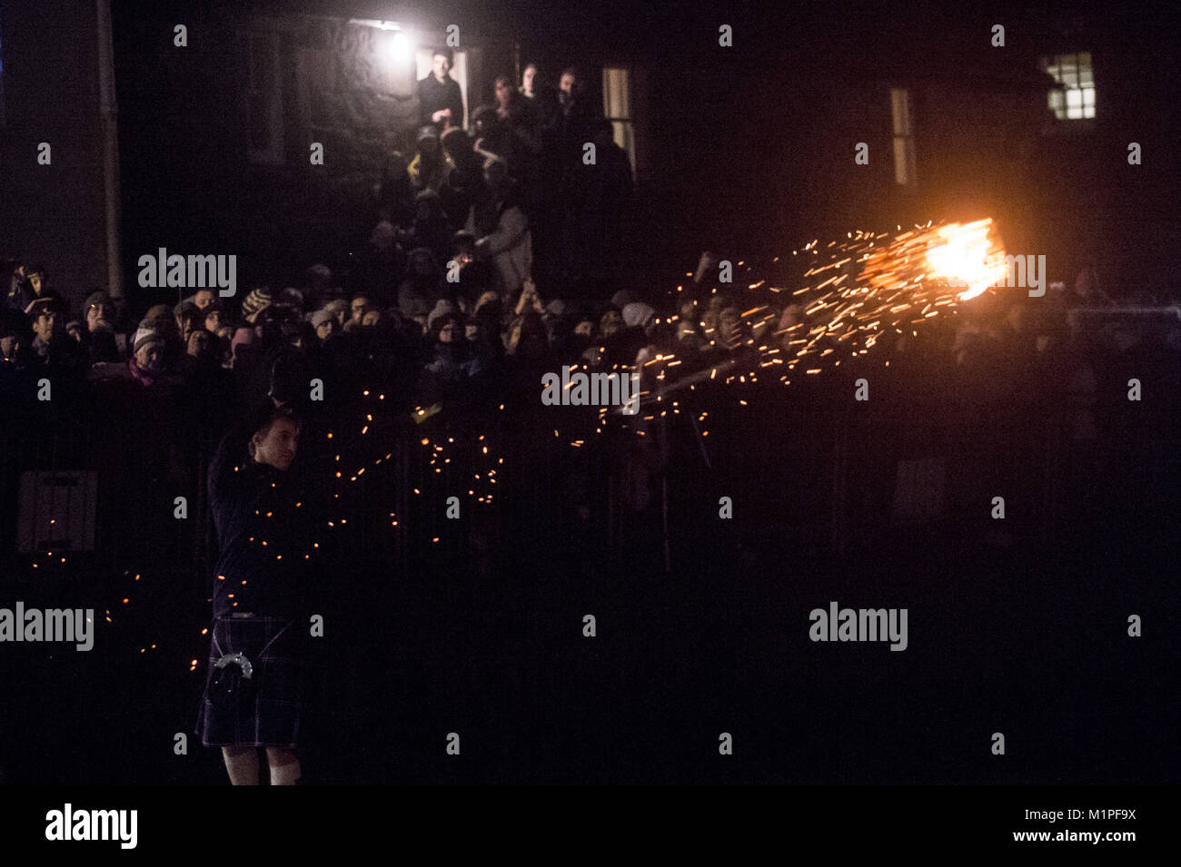 Stonehaven brings in 2018 with fireballs display in Scotland as the ...