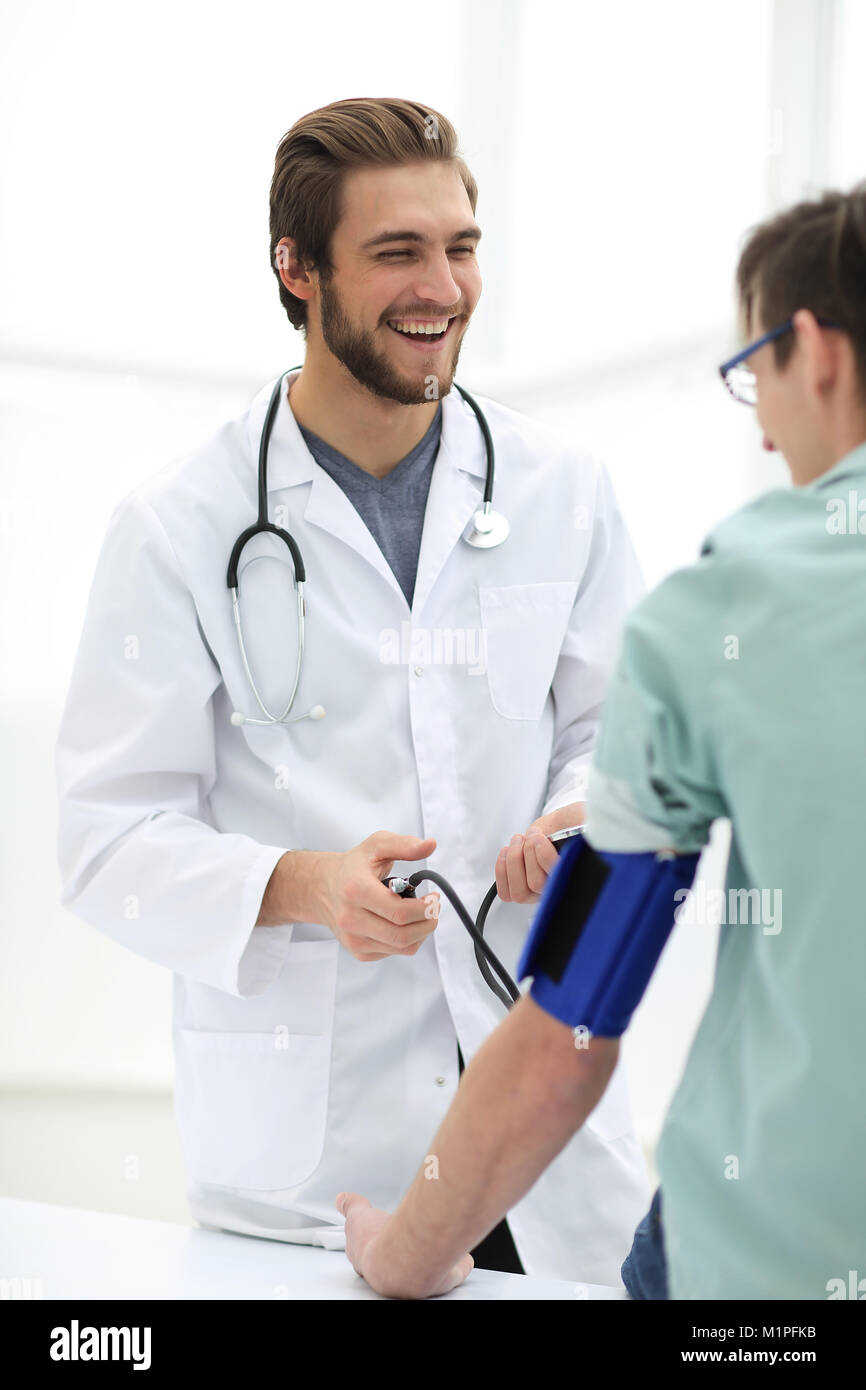 doctor doing a routine inspection of the patient Stock Photo - Alamy