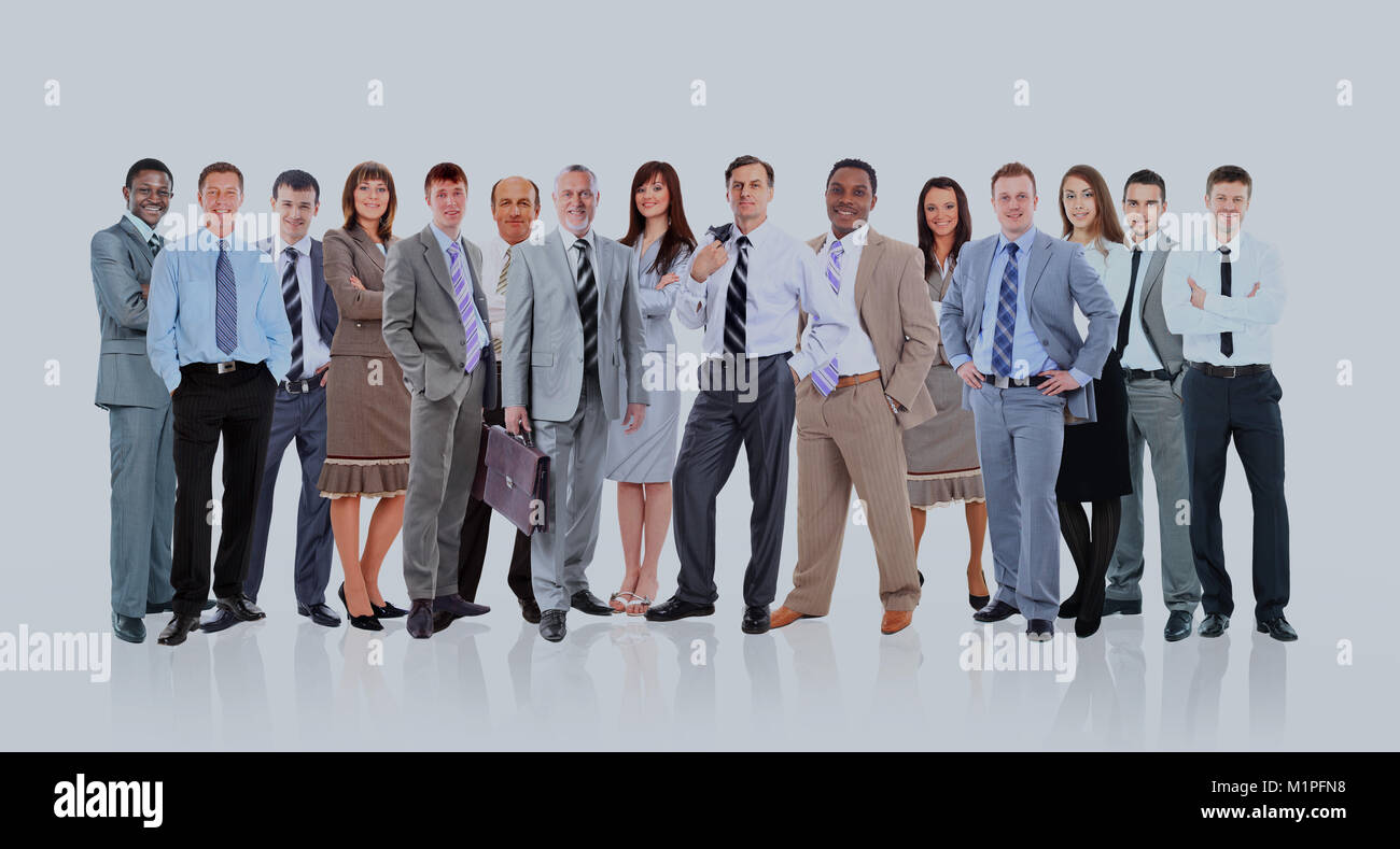 Young attractive business people - the elite business team Stock Photo ...