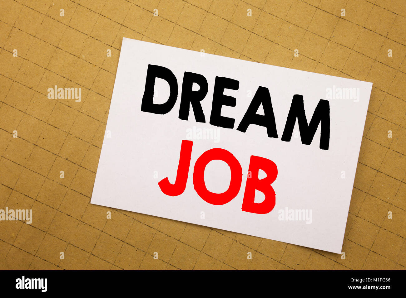 Conceptual hand writing text caption inspiration showing Dream Job ...