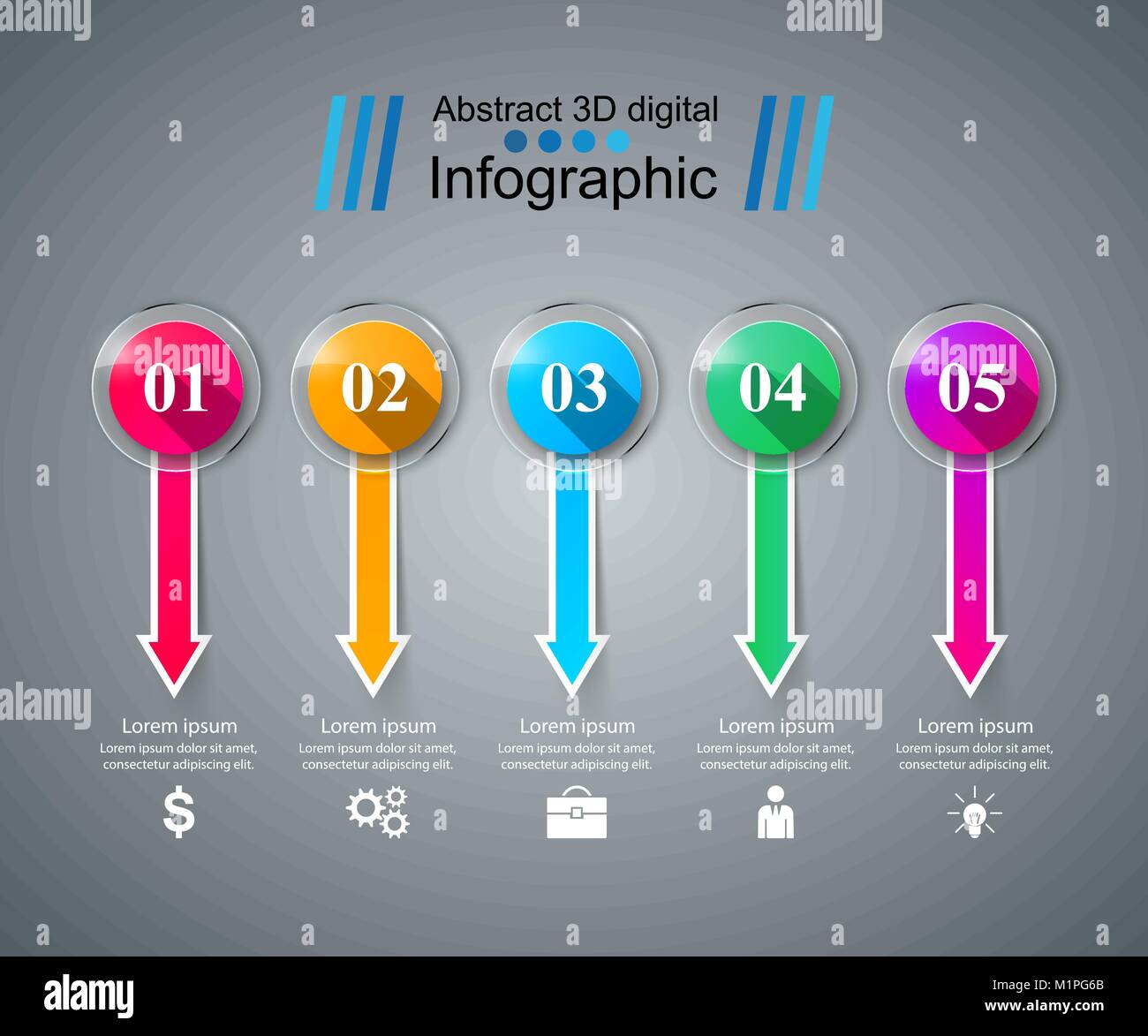 Infographic icons. Arrows icon Stock Vector Image & Art - Alamy