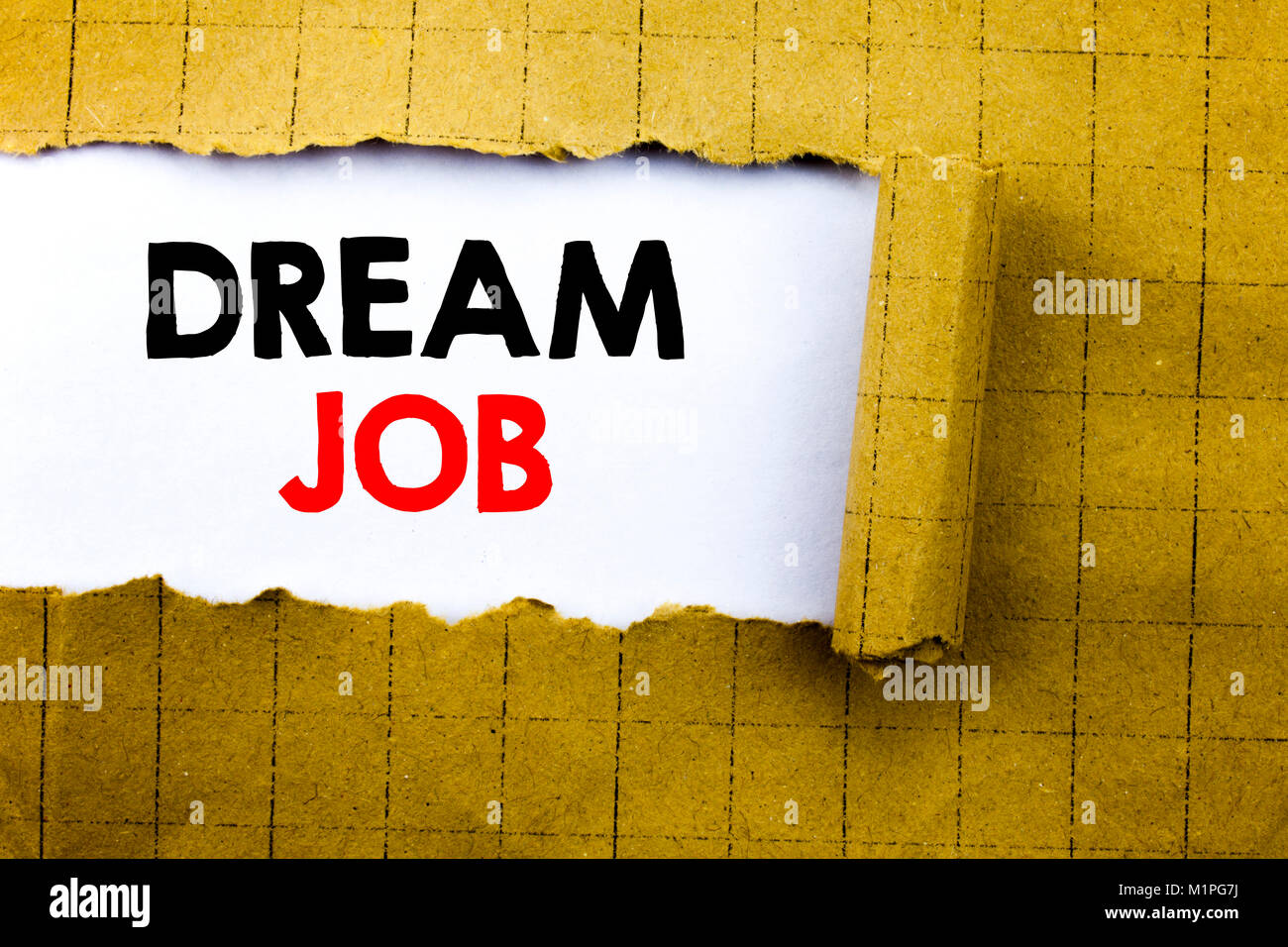 Word, writing Dream Job. Business concept for Dreaming about Employment ...