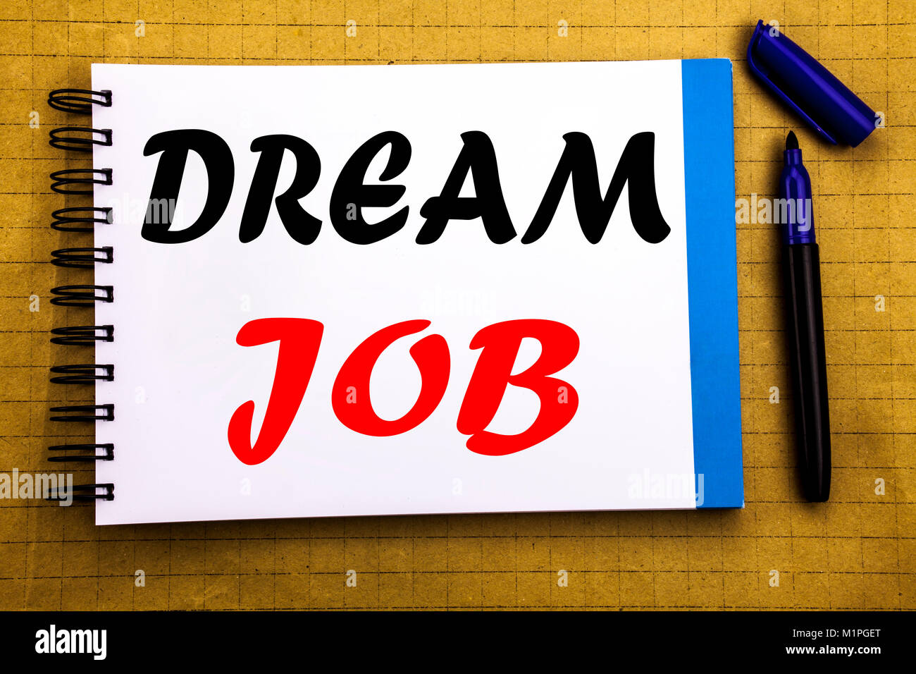 Dream Job. Business concept for Dreaming about Employment Job Position ...