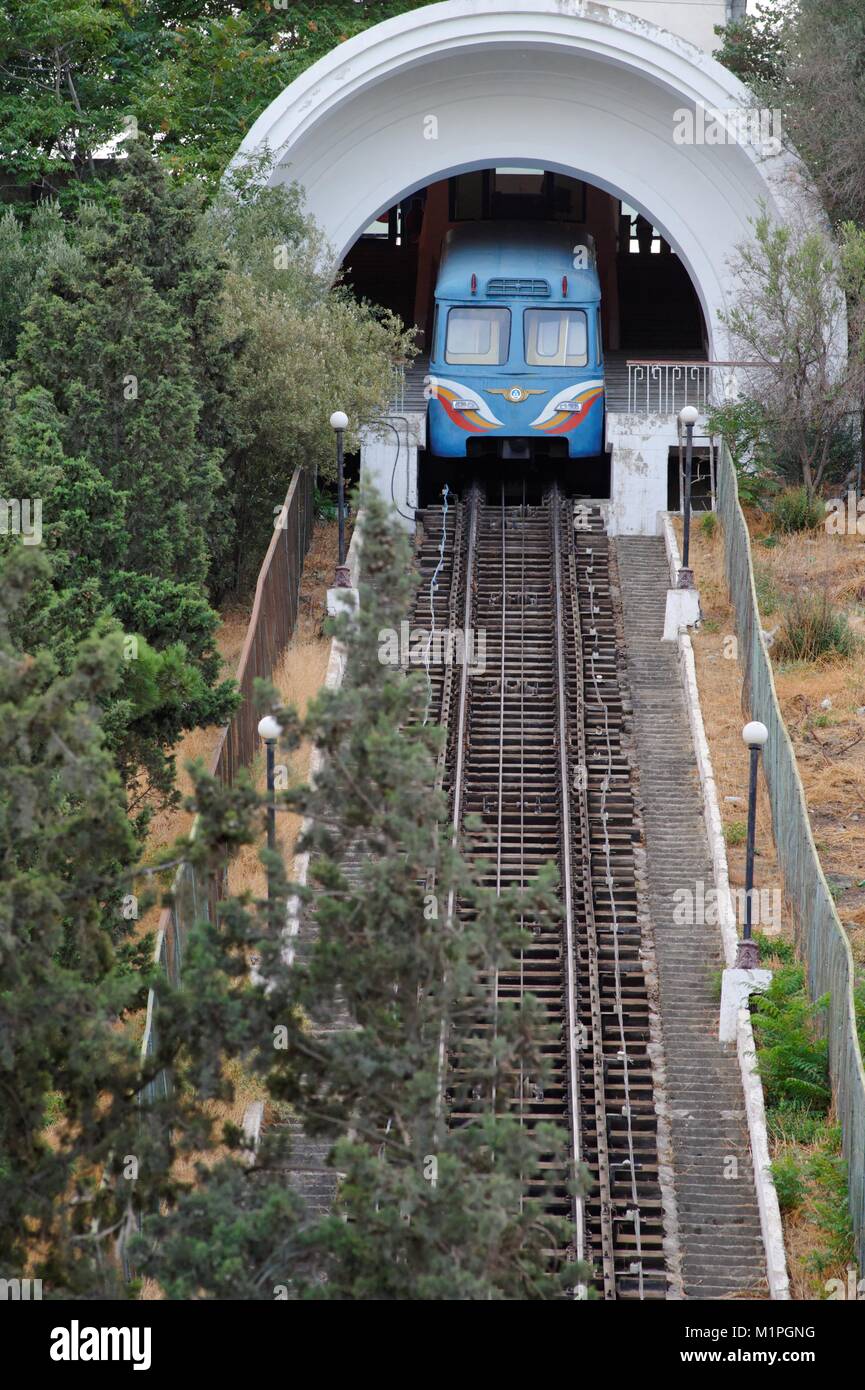 Baku, Azerbaijan 2010.The Baku Funicular railway Stock Photo - Alamy