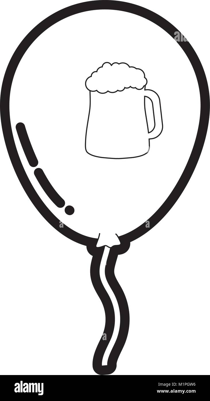 Balloon with beer jar icon Stock Vector Image & Art - Alamy