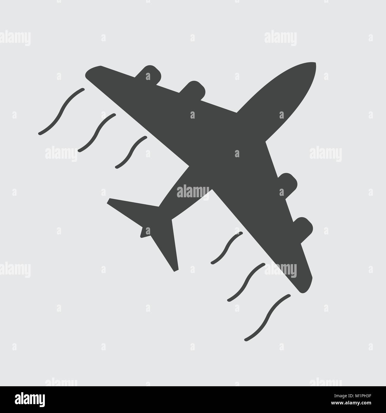 Flat airplane icon Vector Stock Vector Image & Art - Alamy