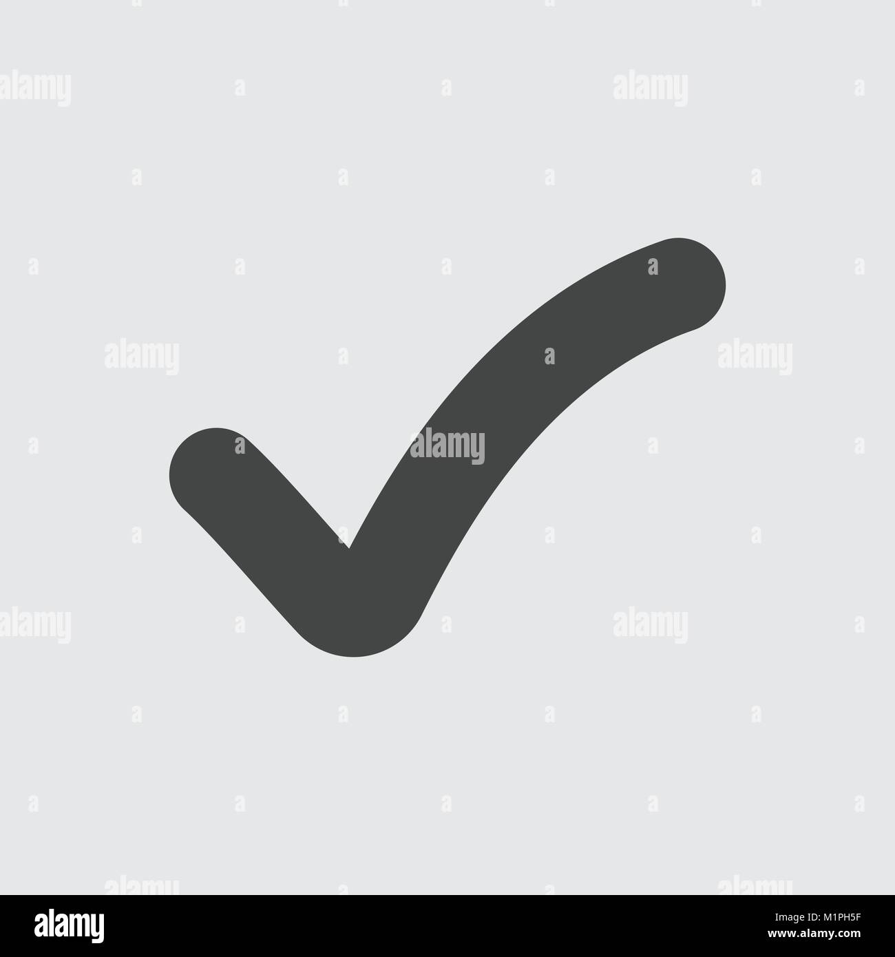 Check mark button. Icon vector flat Stock Vector Image & Art - Alamy