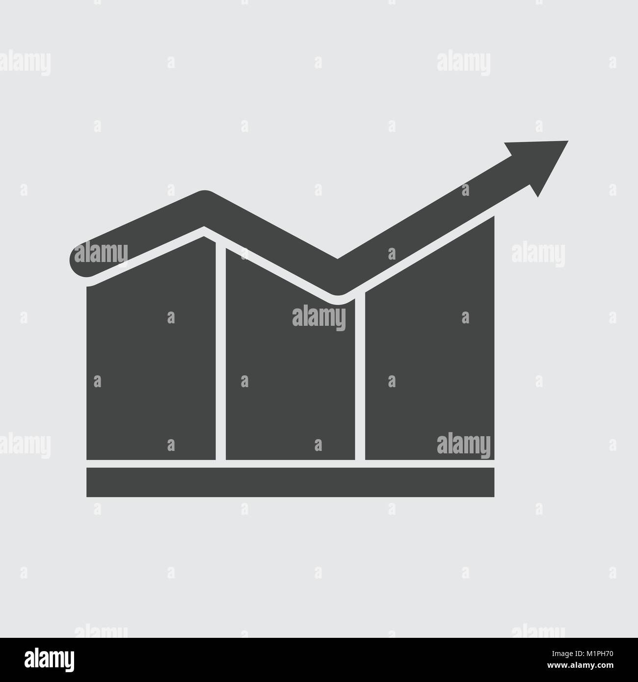 Chart icon vector flat Stock Vector Image & Art - Alamy
