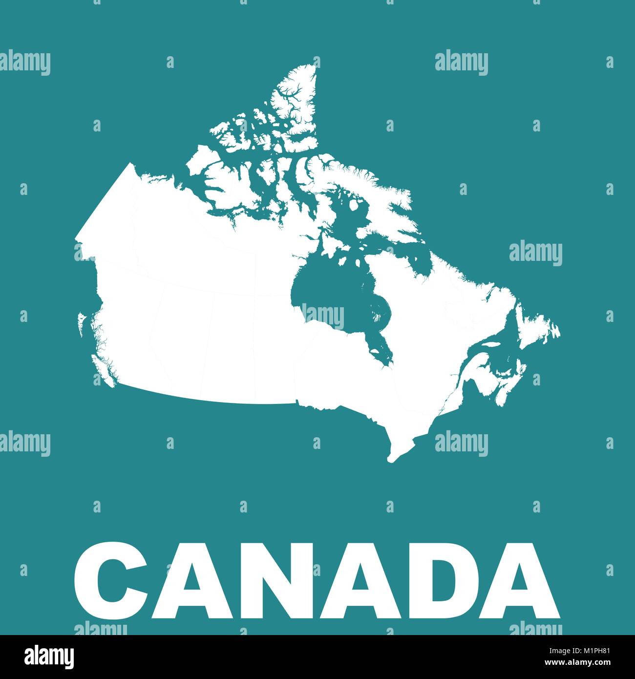 Canada map. Flat vector Stock Vector Image & Art - Alamy