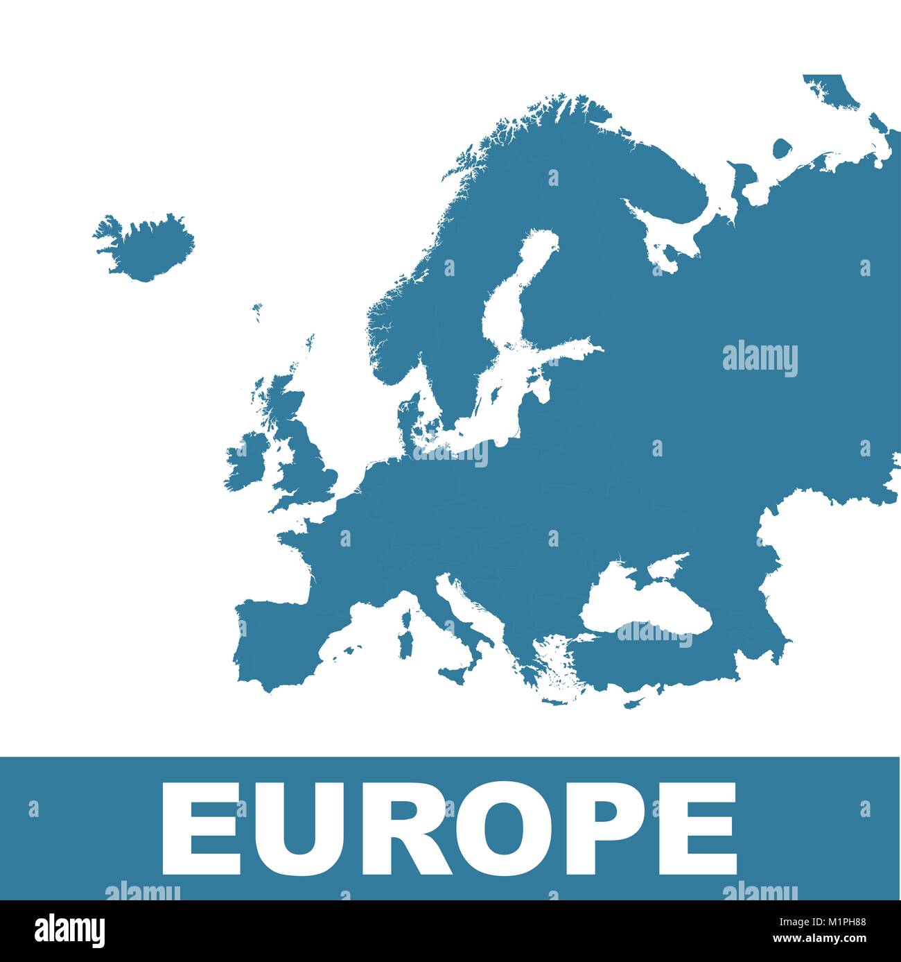 Europe map. Flat vector Stock Vector Image & Art - Alamy