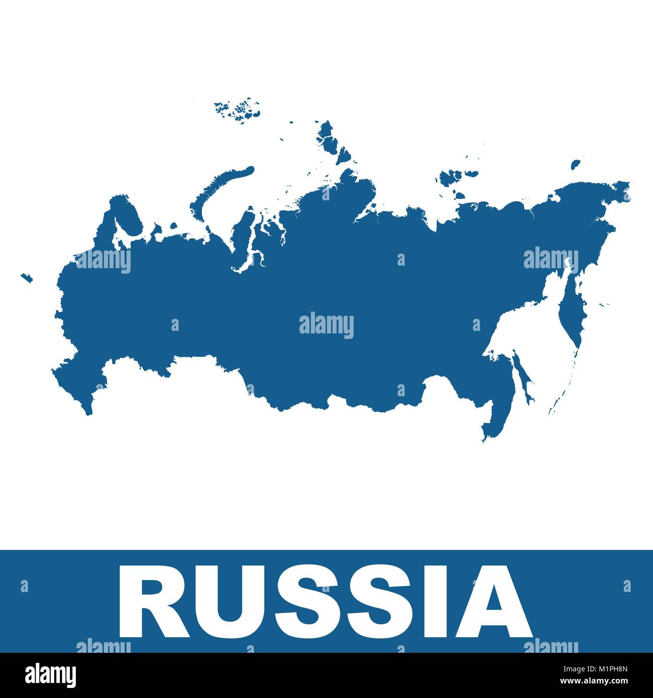 Russia map. Vector flat Stock Vector Image & Art - Alamy