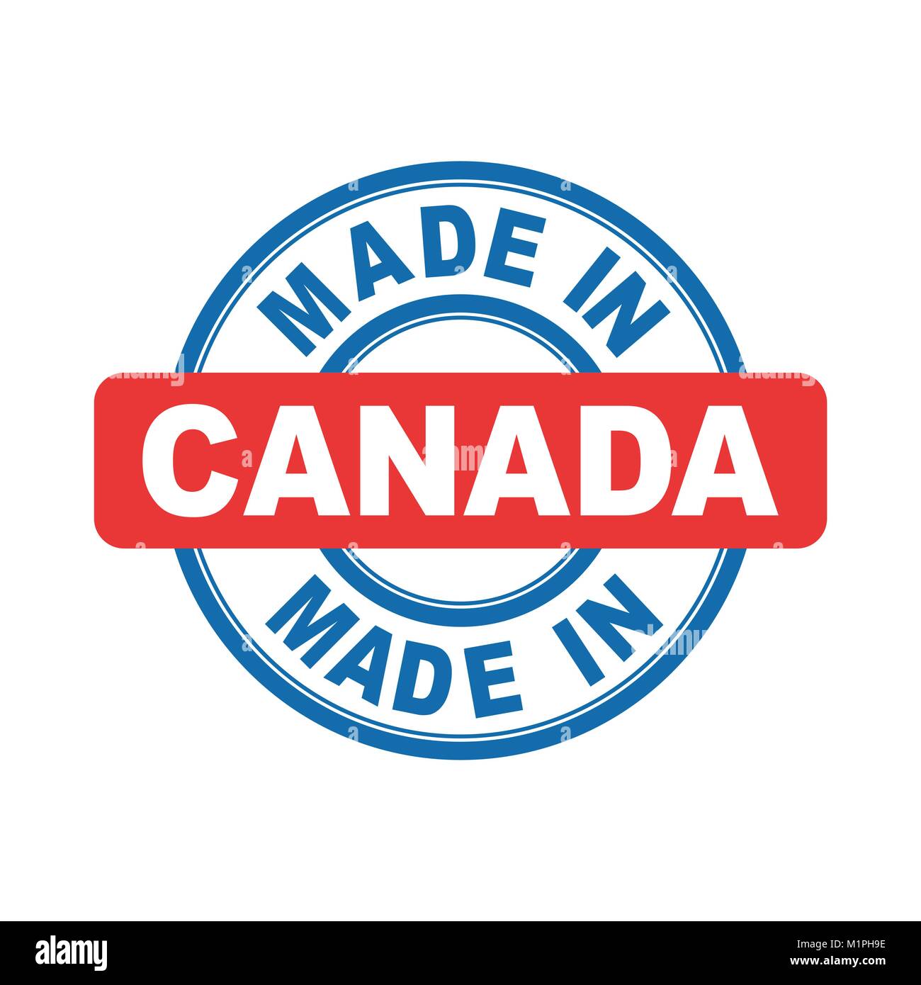 Made in Canada. Vector emblem flat Stock Vector Image & Art - Alamy