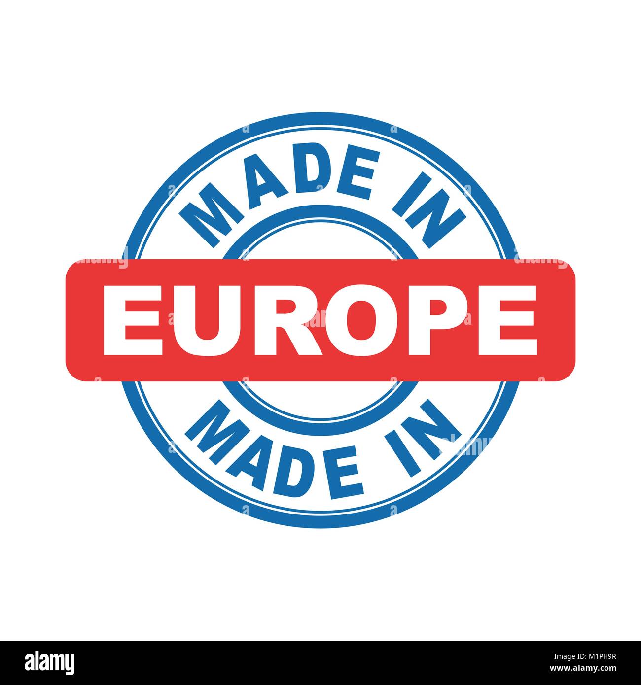 Made in Europe. Vector emblem flat Stock Vector Image & Art - Alamy