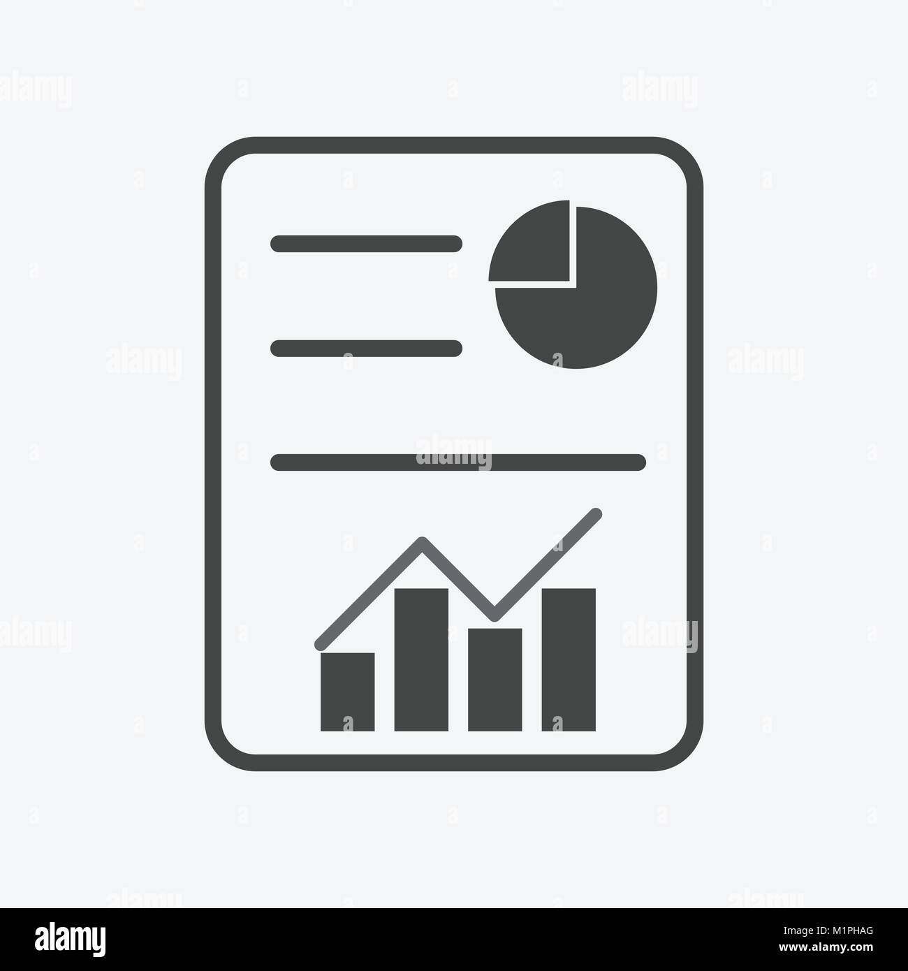 Business report. Flat vector illustration Stock Vector Image & Art - Alamy