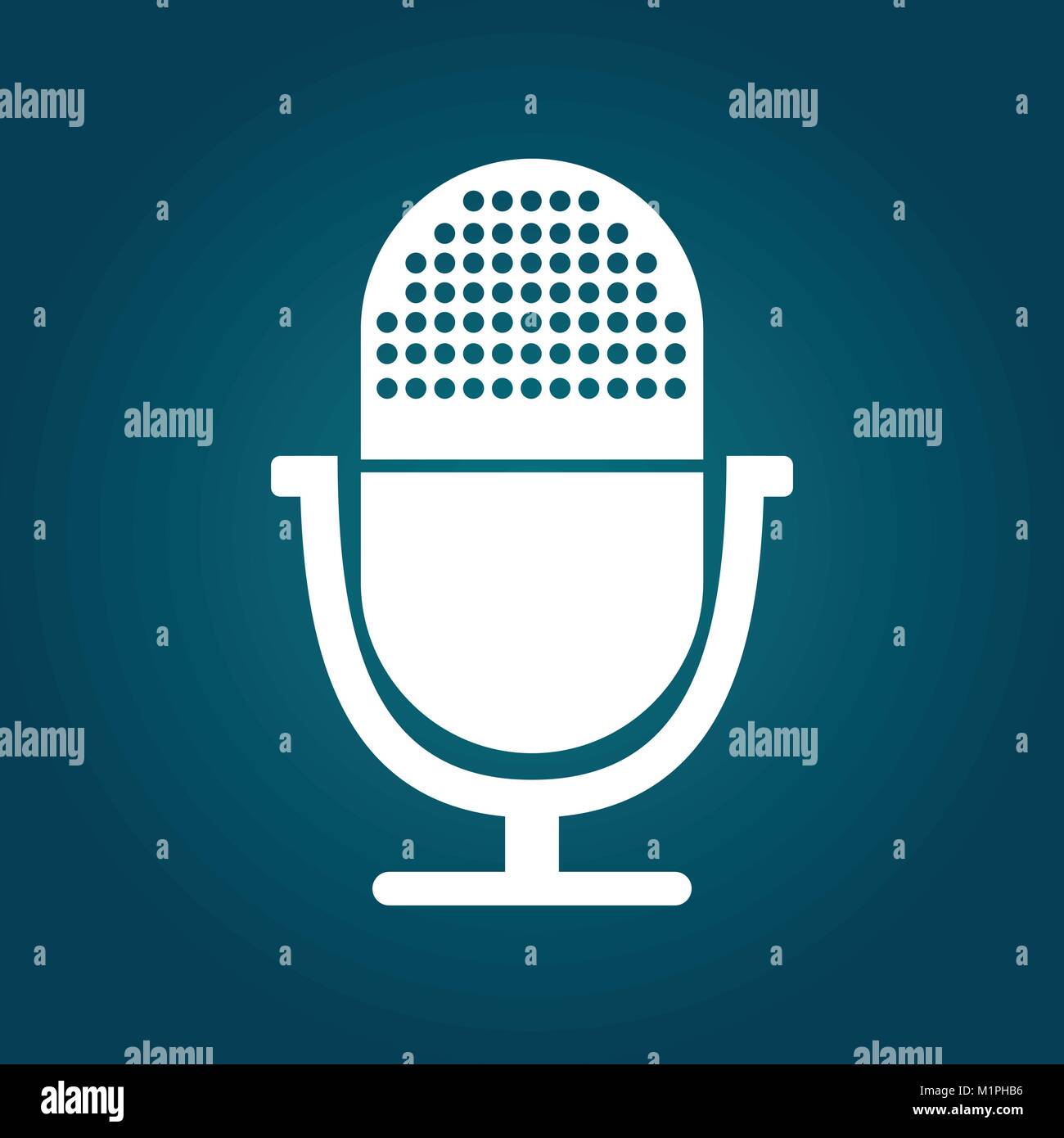 Conference microphone retro icon Stock Vector Images - Alamy