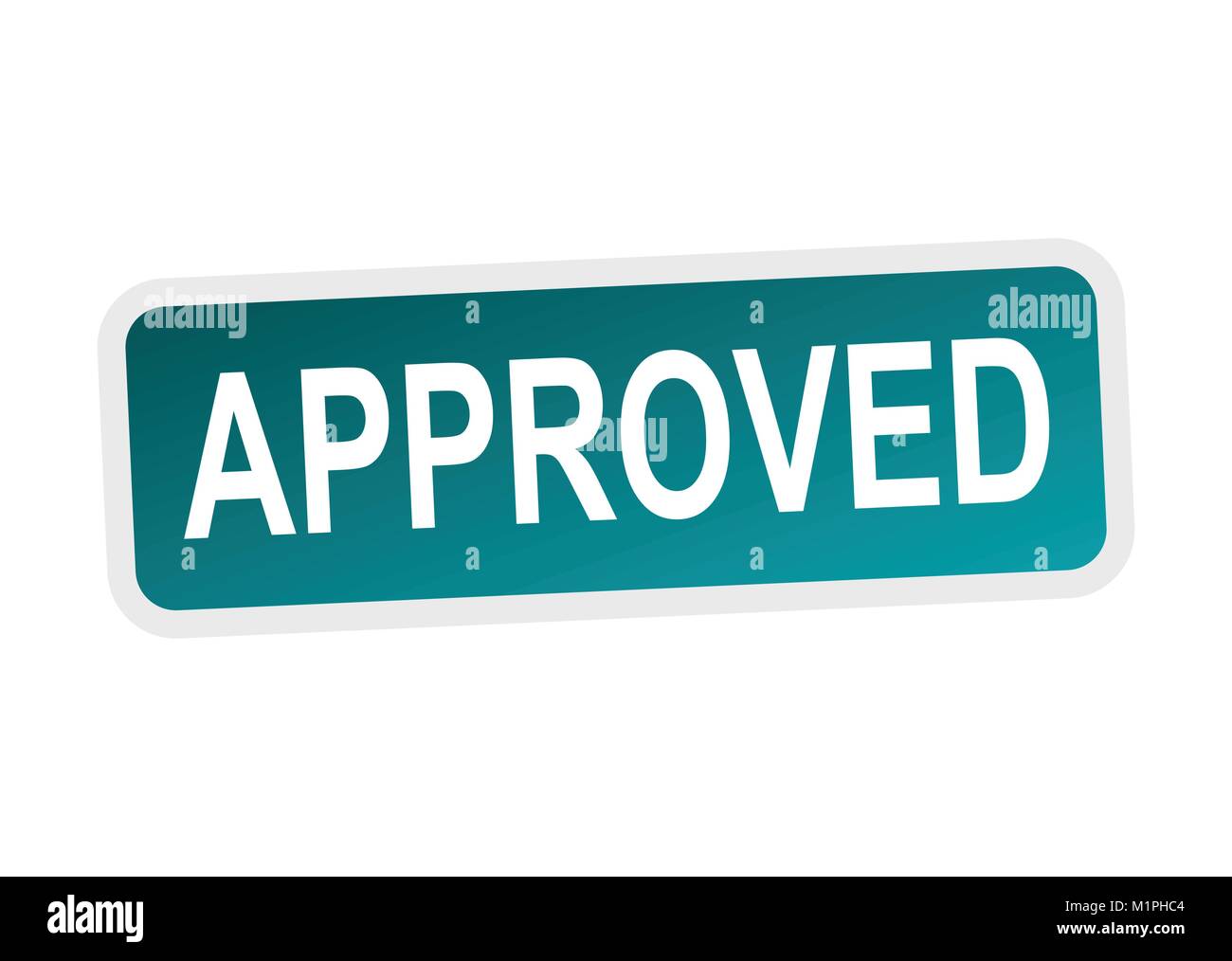 Vector approved sign. Flat vector illustration Stock Vector Image & Art ...