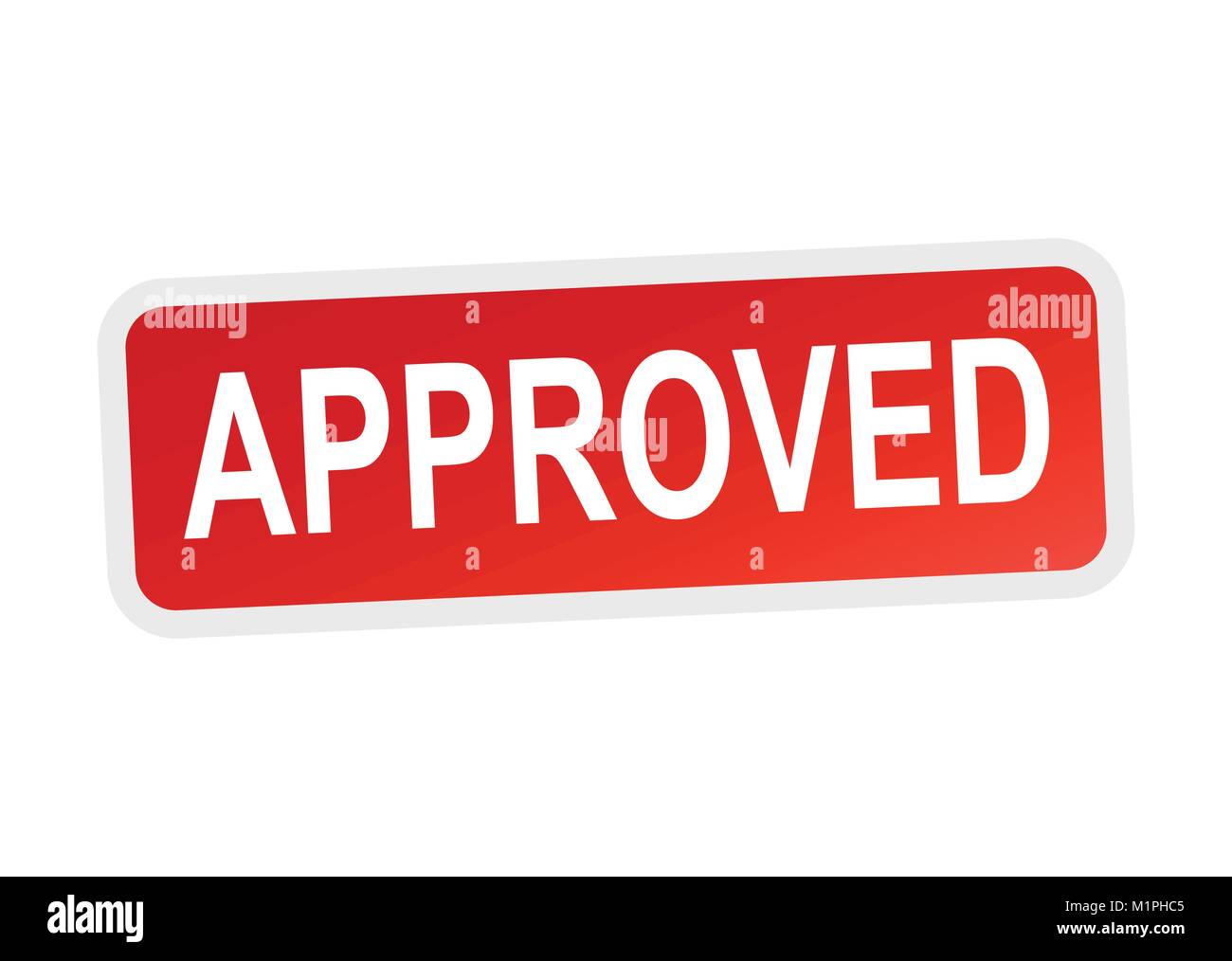 Vector approved sign. Flat vector illustration Stock Vector Image & Art ...