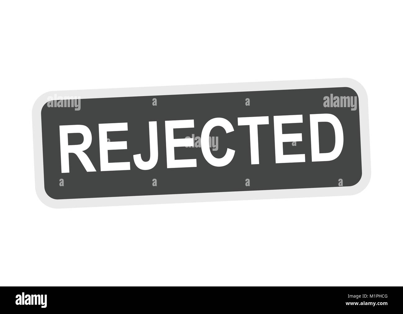 Rejected sticker red. Flat vector illustration Stock Vector Image & Art ...