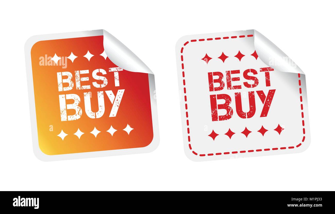 Best buy stickers. Vector illustration on white background Stock Vector ...