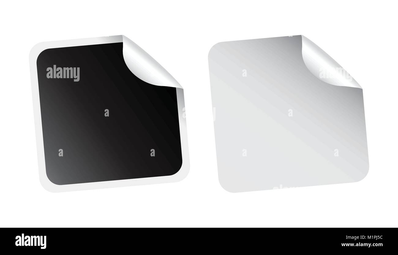 Set of blank stickers hi-res stock photography and images - Alamy