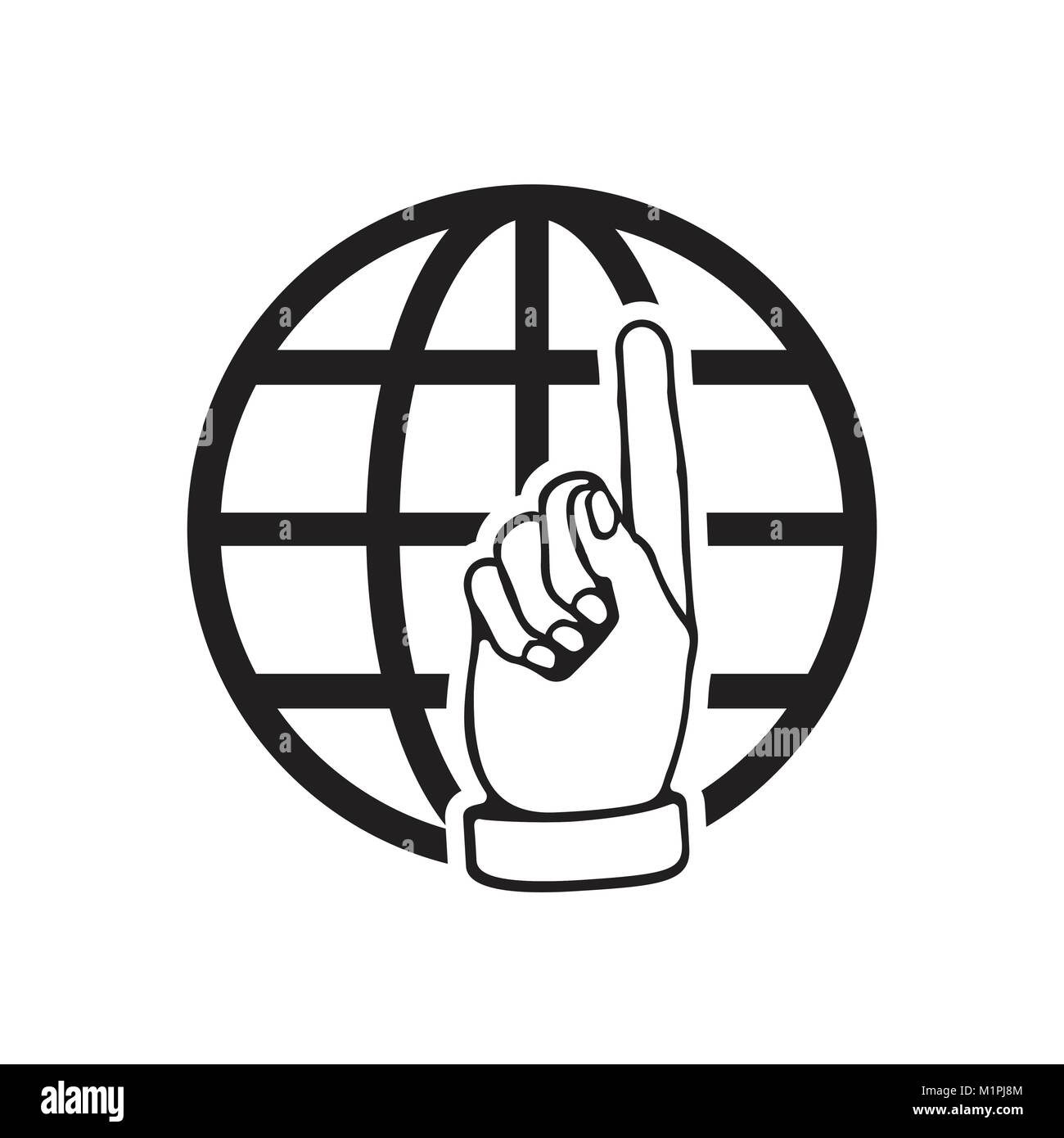 Go to web icon. Internet flat vector illustration for website on white ...