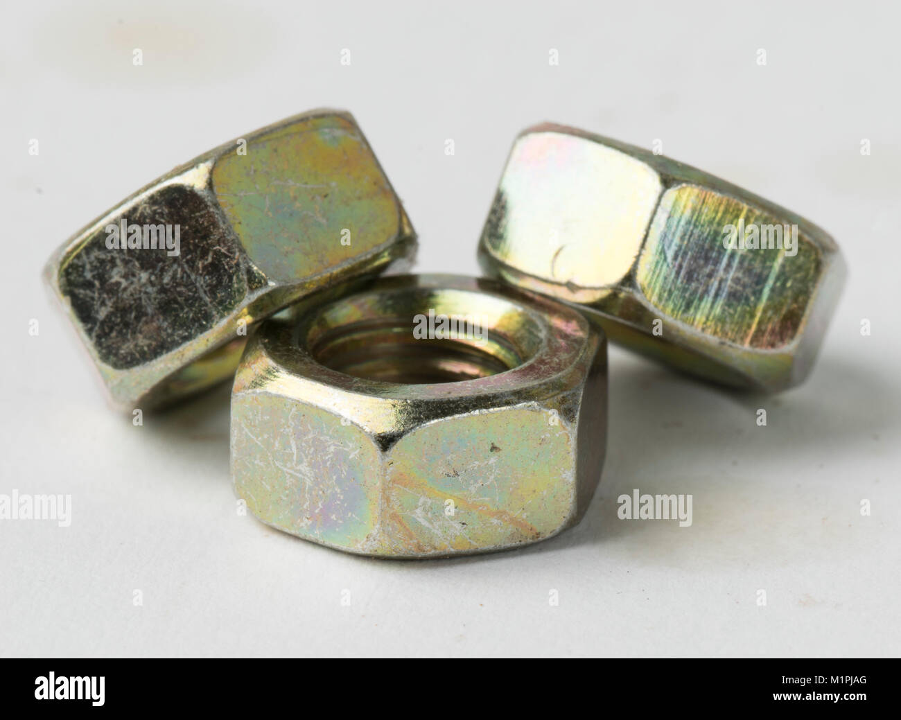 Metal Nuts for engineering Stock Photo - Alamy