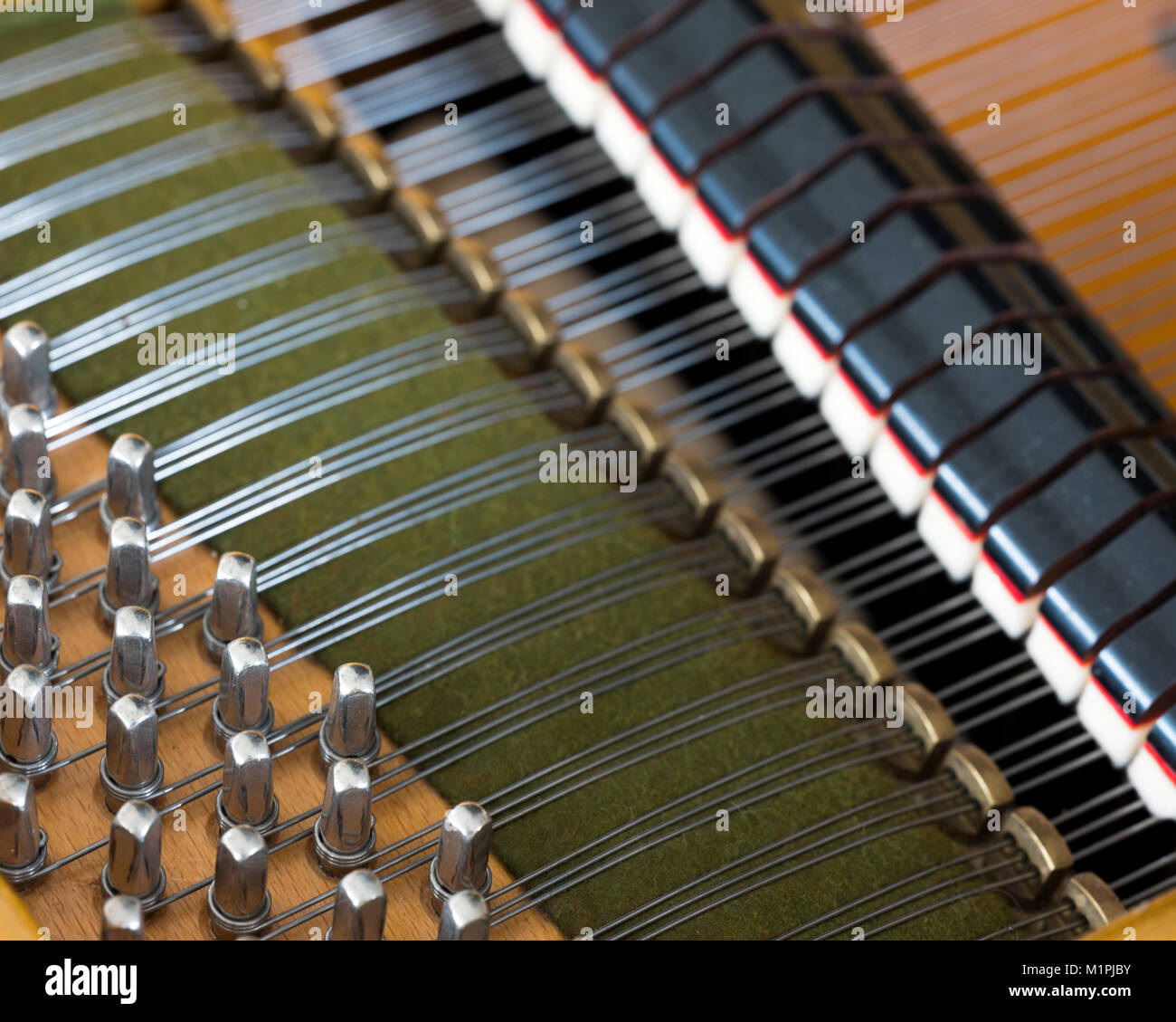 Piano inside mechanical pins hi-res stock photography and images - Alamy