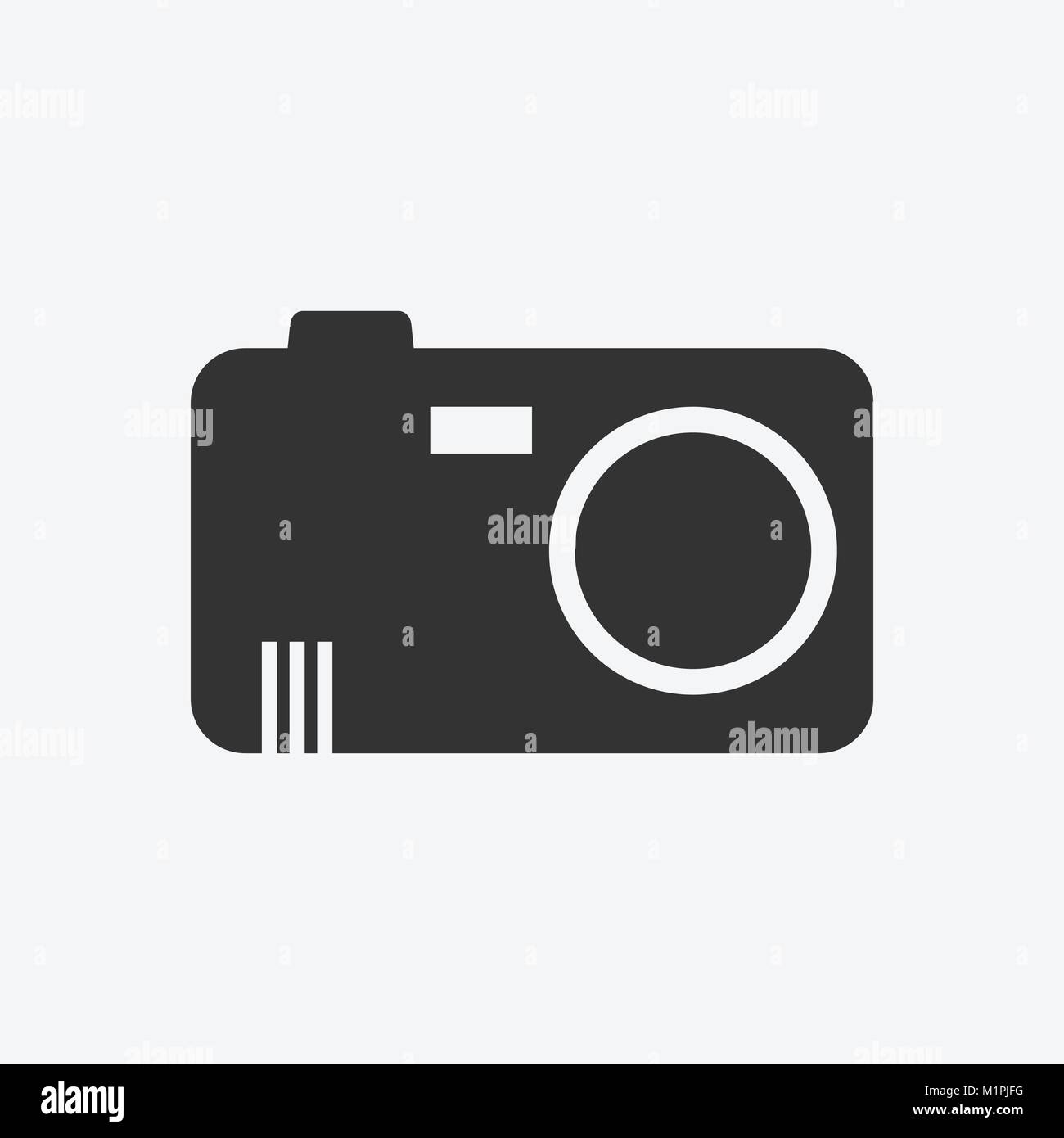 Camera Icon On White Background Flat Vector Illustration Stock Vector camera-icon-on-white-background-flat-vector-illustration-stock-vector