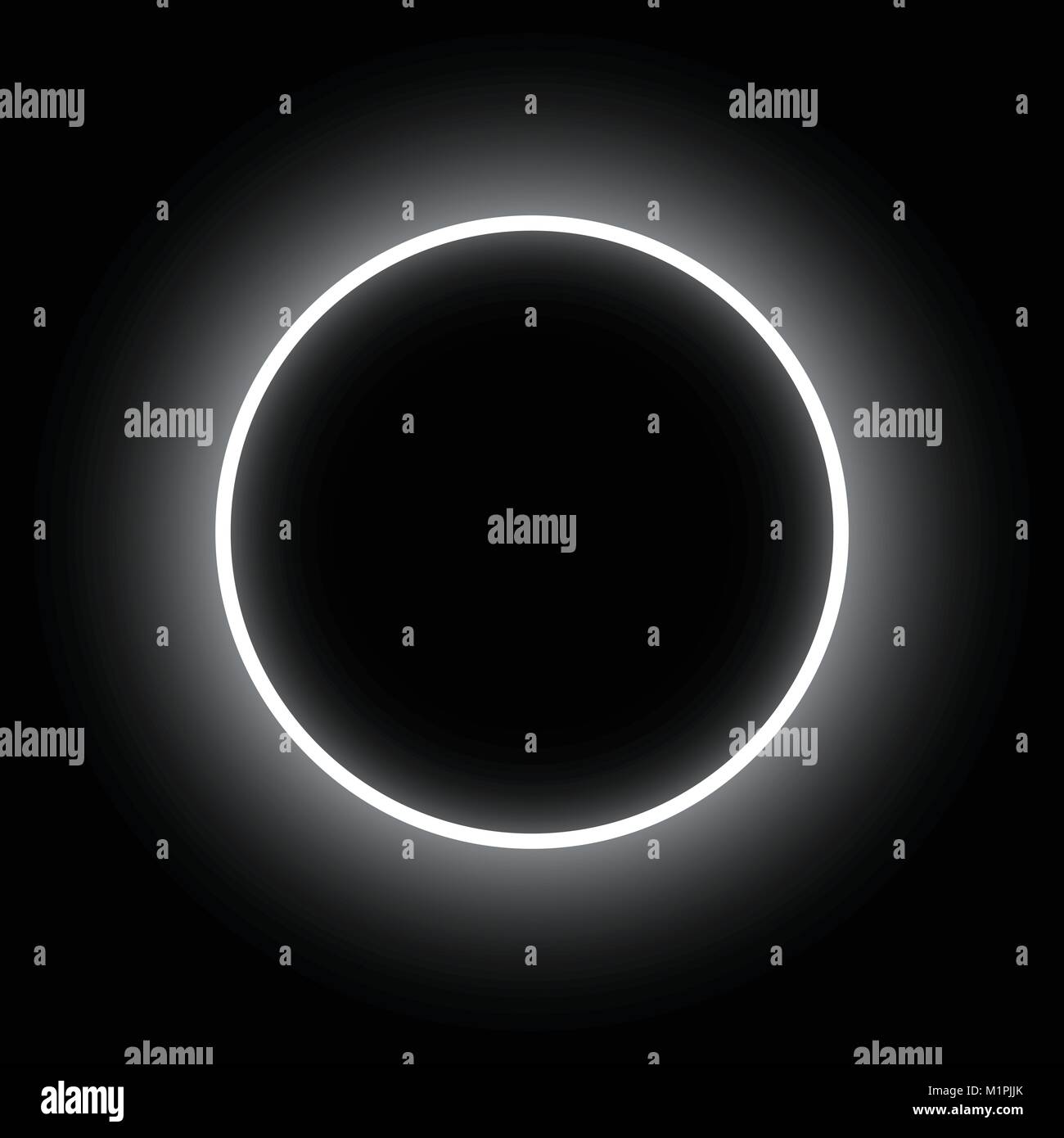 Abstract background. Neon round. Eclipse vector illustration Stock ...